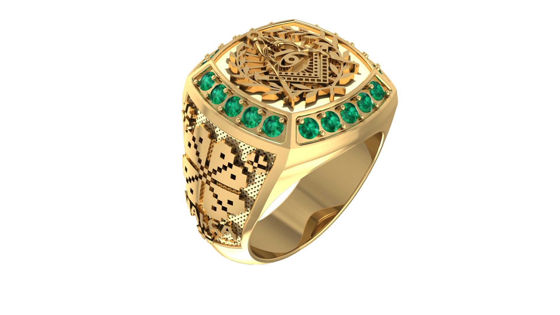 3D RING MASONIC model - TurboSquid 1842171