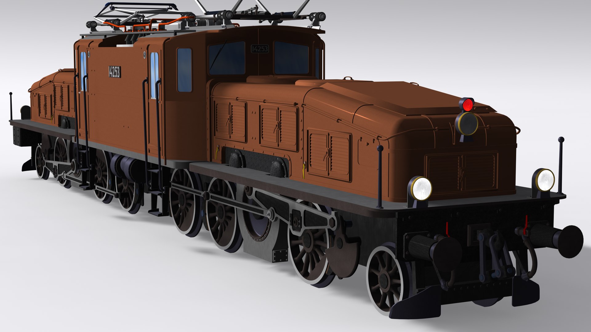 Swiss Sbb Ce 6-8 Ii Electric Locomotive - Crocodile 3D Model ...