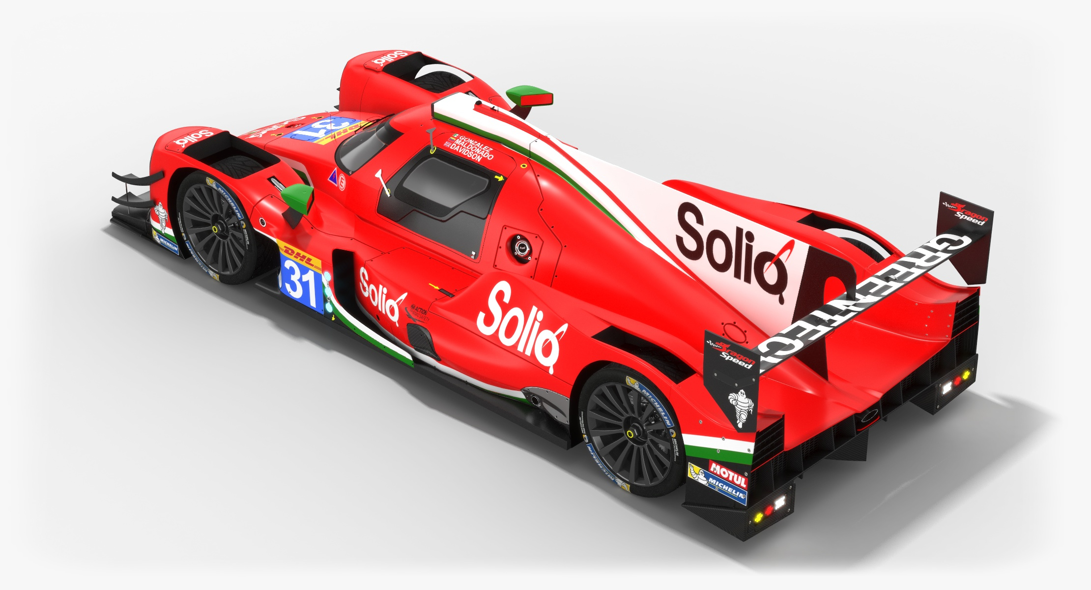 Dragonspeed oreca 07 lmp2 model - TurboSquid 1292102
