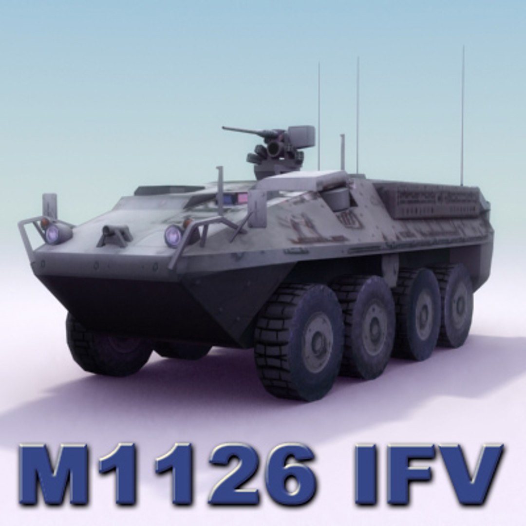 3d model m1126 stryker