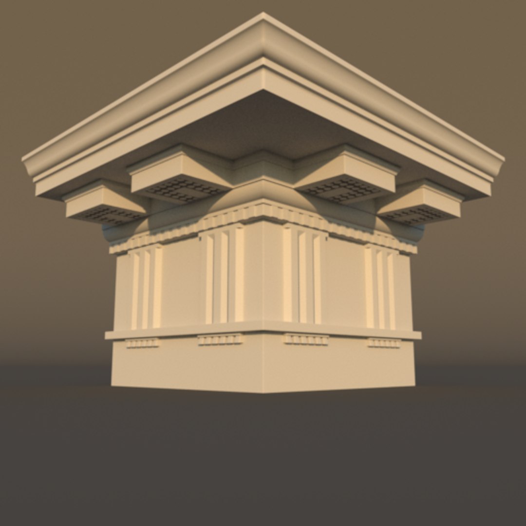 Doric Architectural 3d Model