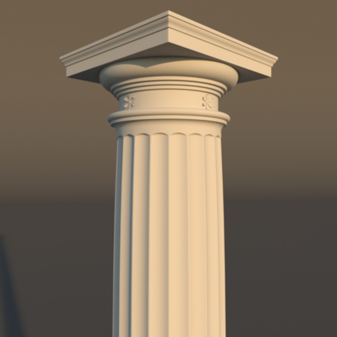 Doric Architectural 3d Model