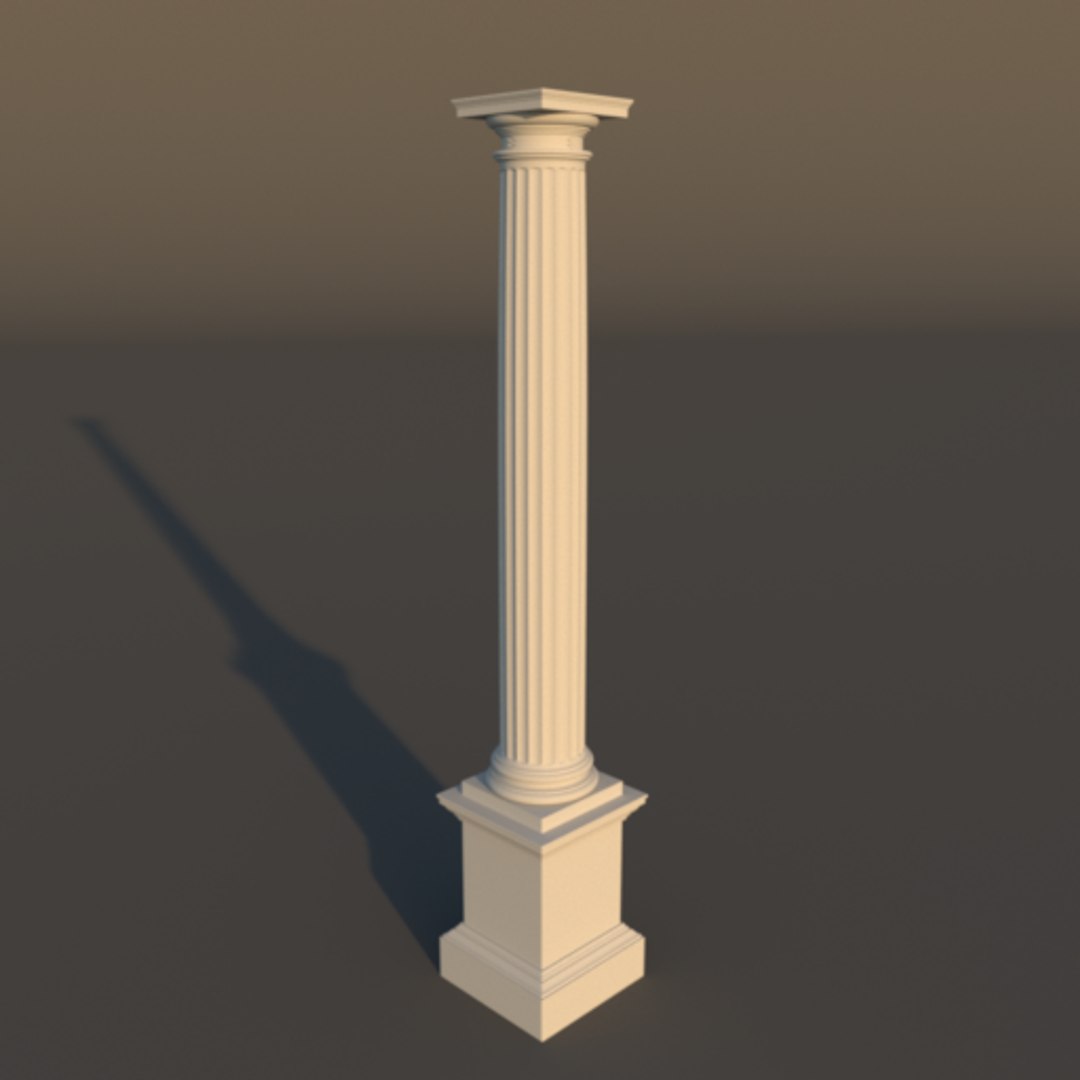 Doric Architectural 3d Model