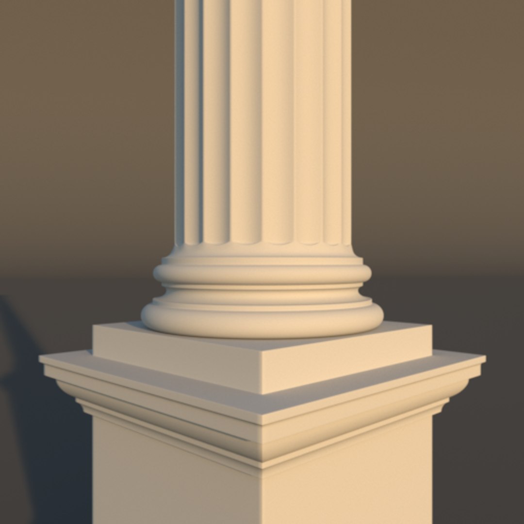 Doric Architectural 3d Model