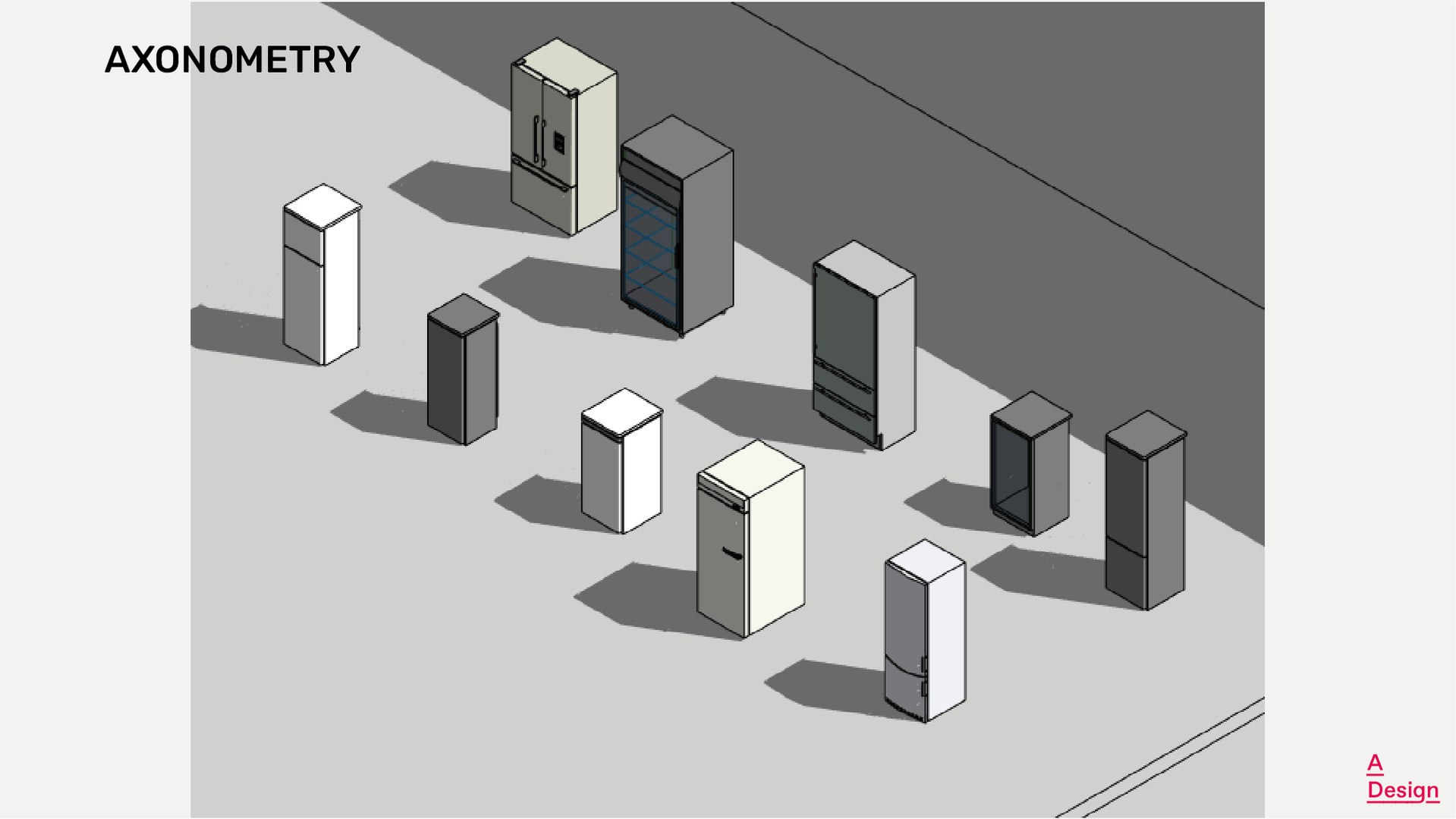 Refrigerator - Revit Family Model 3D Model - TurboSquid 2017071