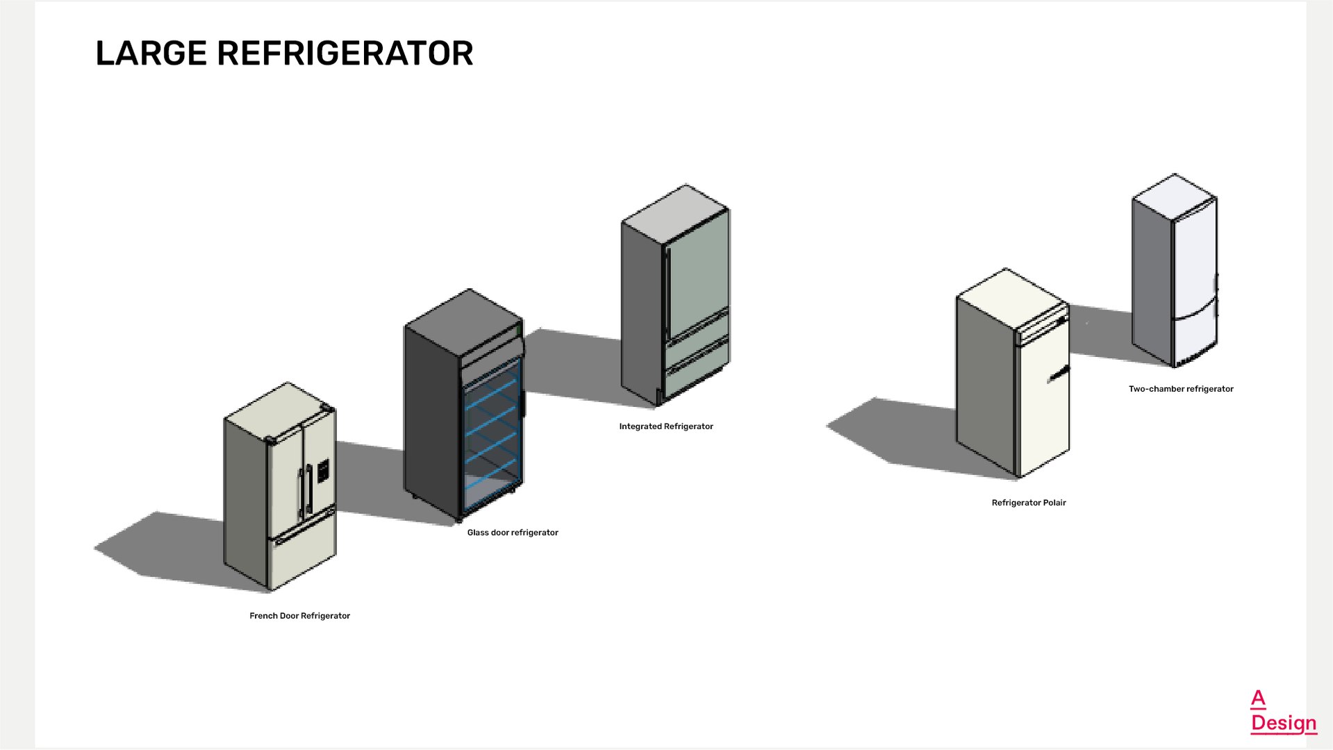 Refrigerator - Revit Family Model 3D Model - TurboSquid 2017071