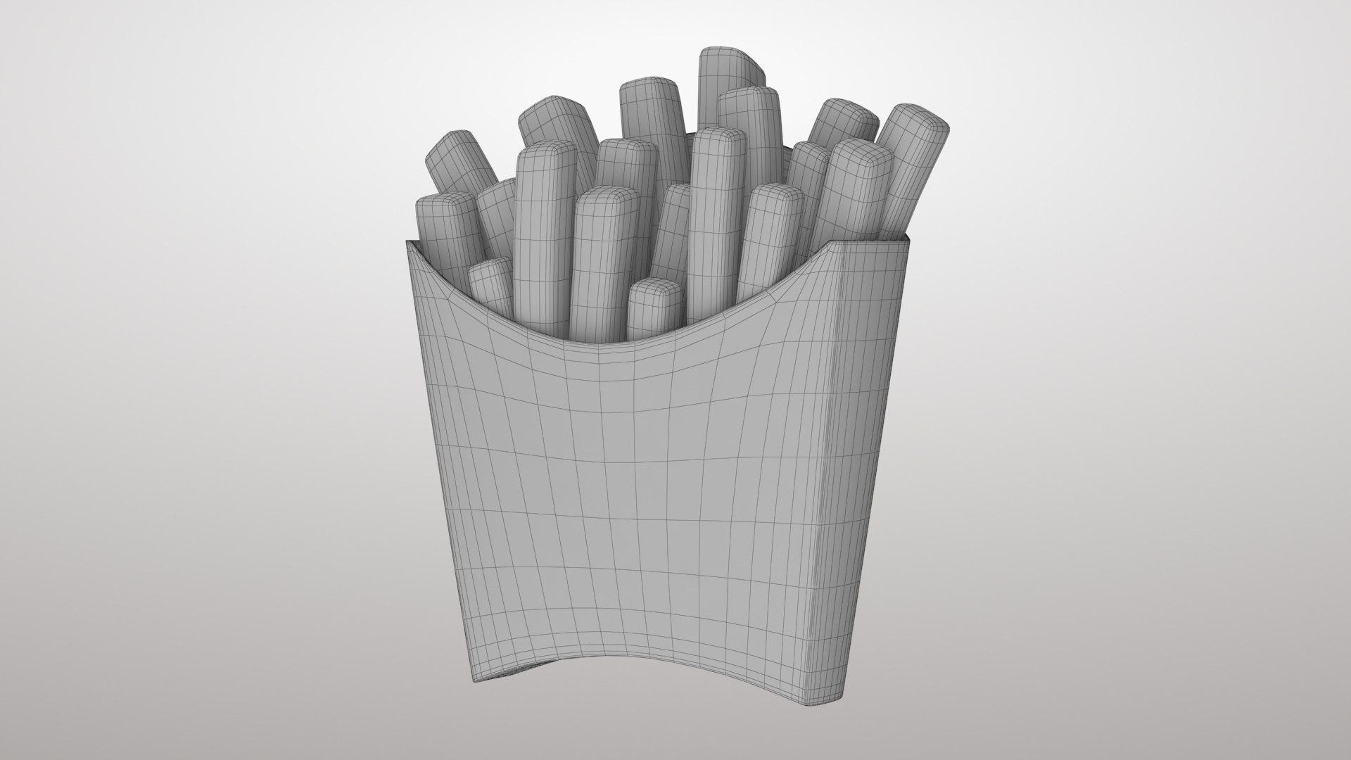 Cartoon French Fries PBR 3D Model - TurboSquid 1718462