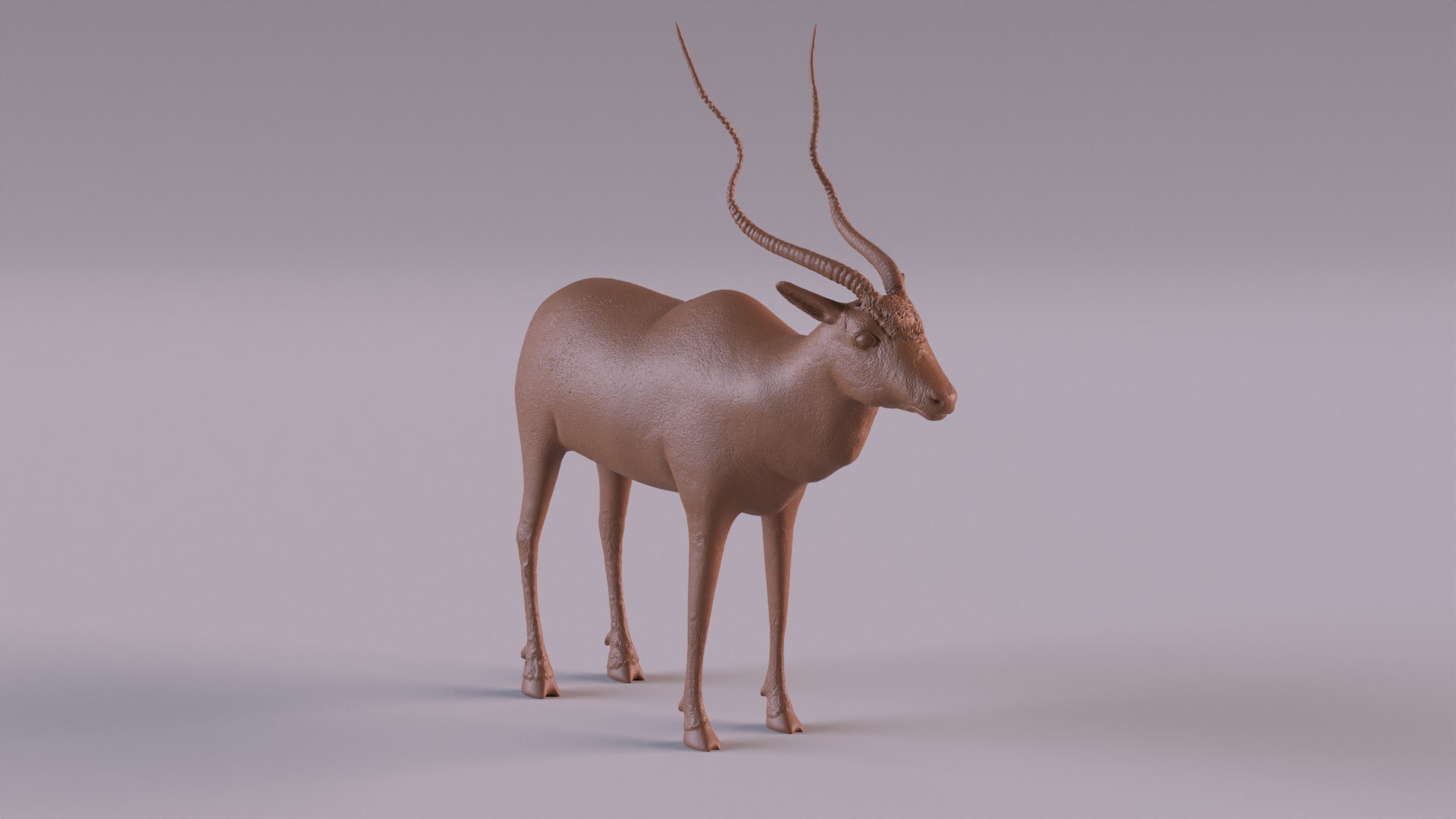 Addax Antelope 3D Model - TurboSquid 2007005