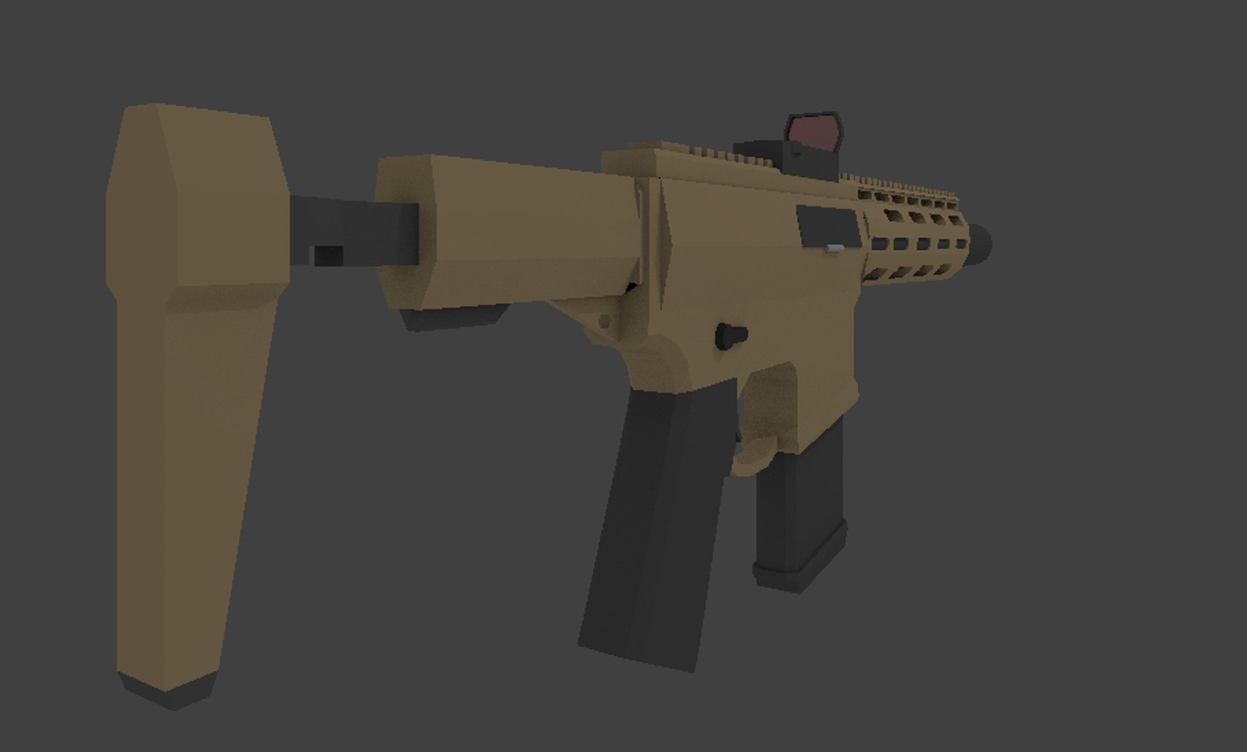 3D low-poly honey badger model - TurboSquid 1177612