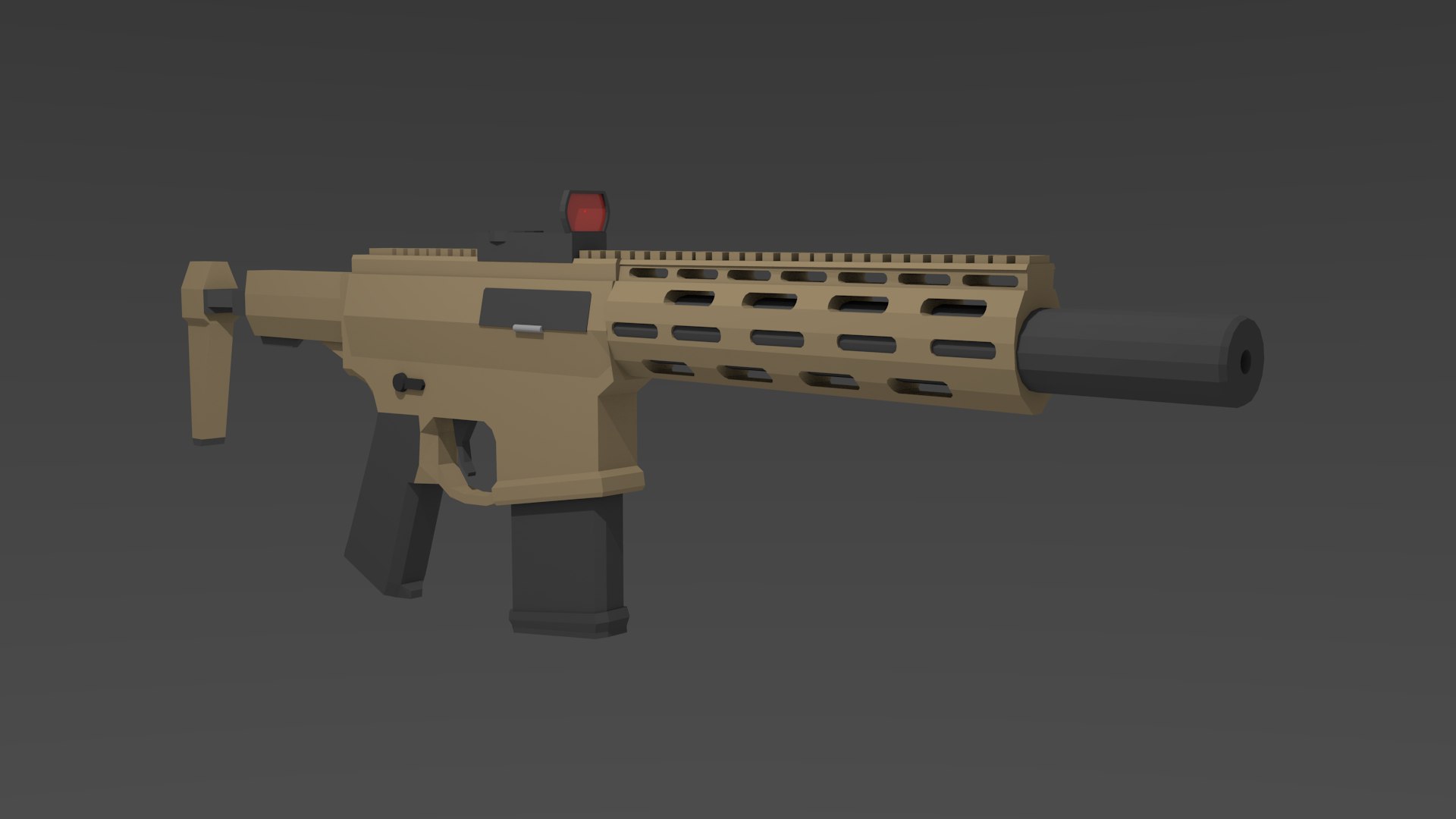 3D low-poly honey badger model - TurboSquid 1177612