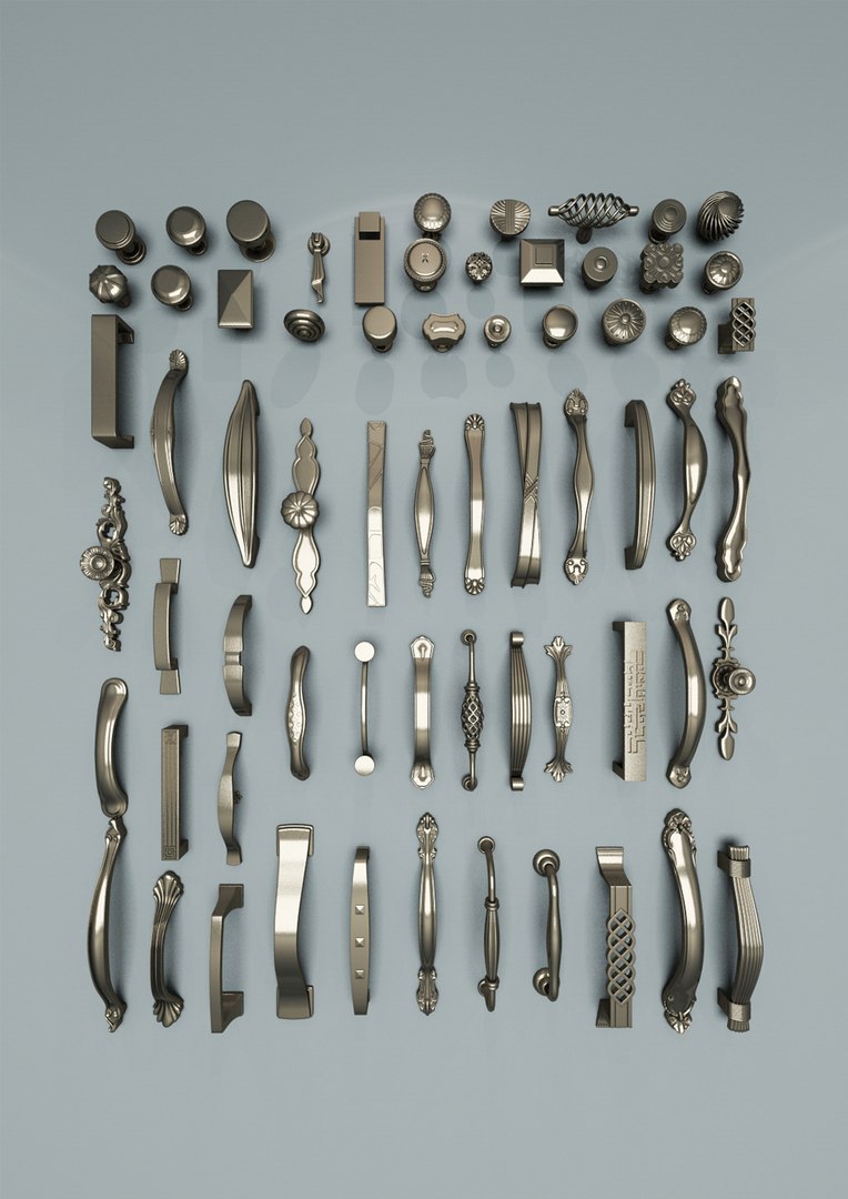 modelo 3d Handles Set - TurboSquid 2044031