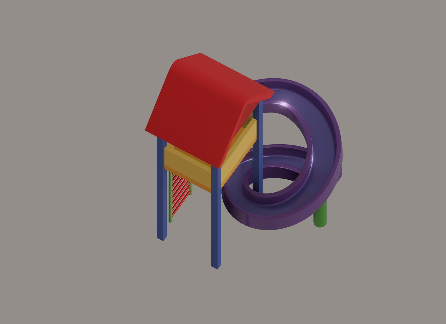 3D Playground Slide House Model - TurboSquid 2058187