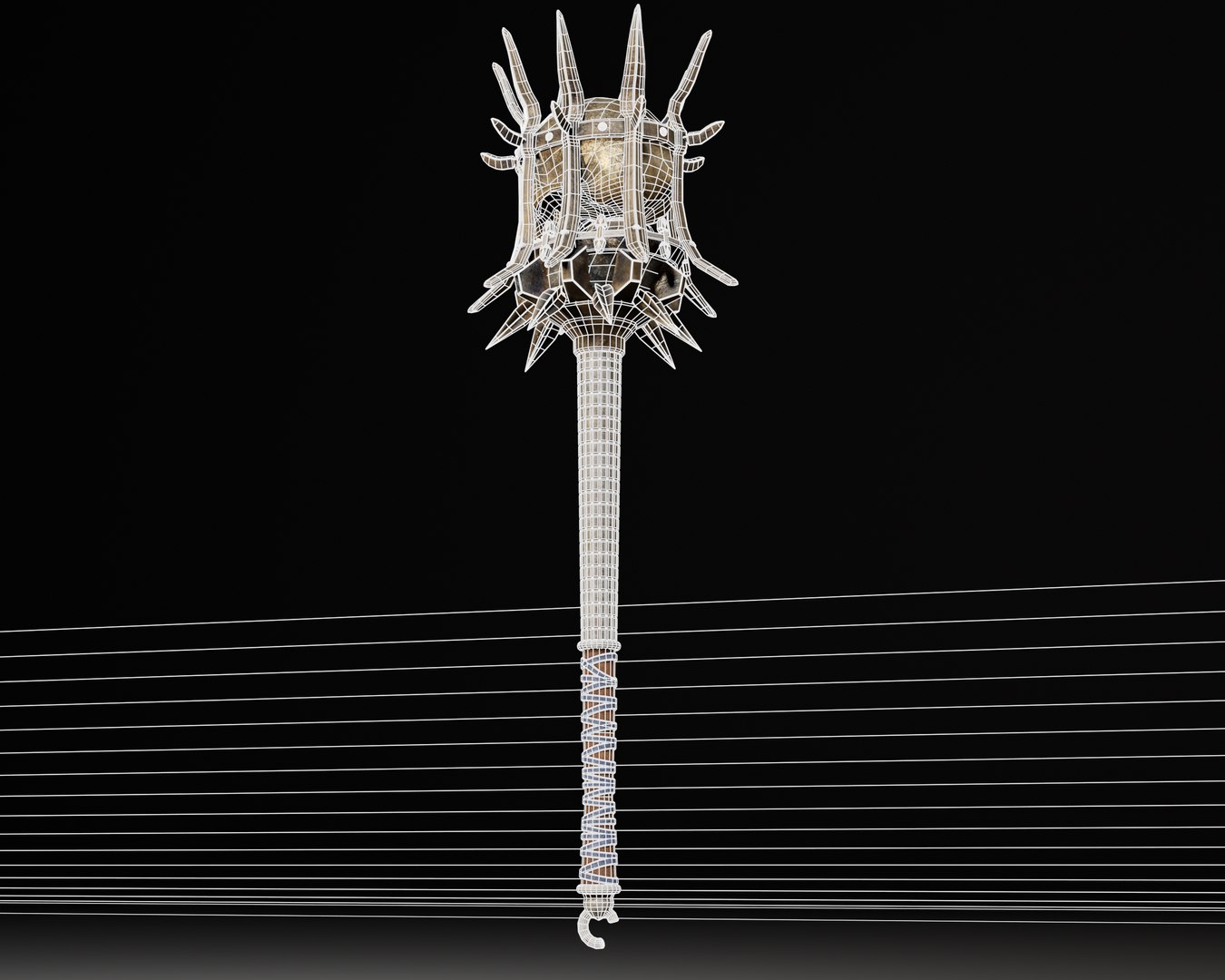 3D Skull Mace - TurboSquid 2355073