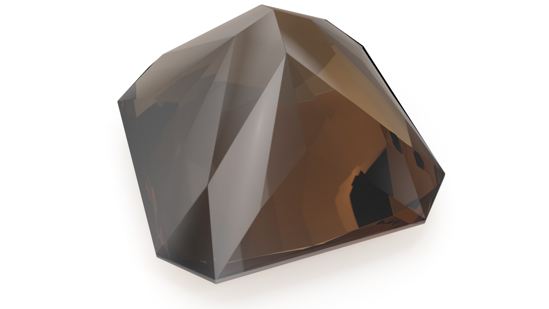 3D Radiant Cut Smokey Topaz - TurboSquid 1870020