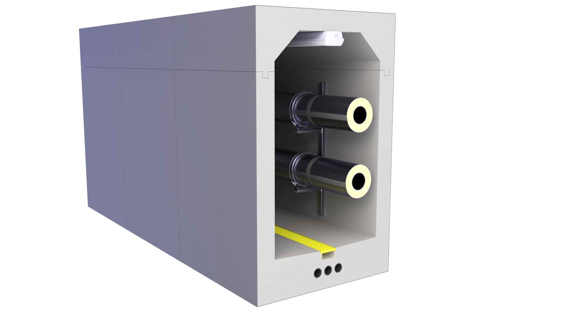Utility Steam Pipes Tunnel 33 3D Model - TurboSquid 1804154