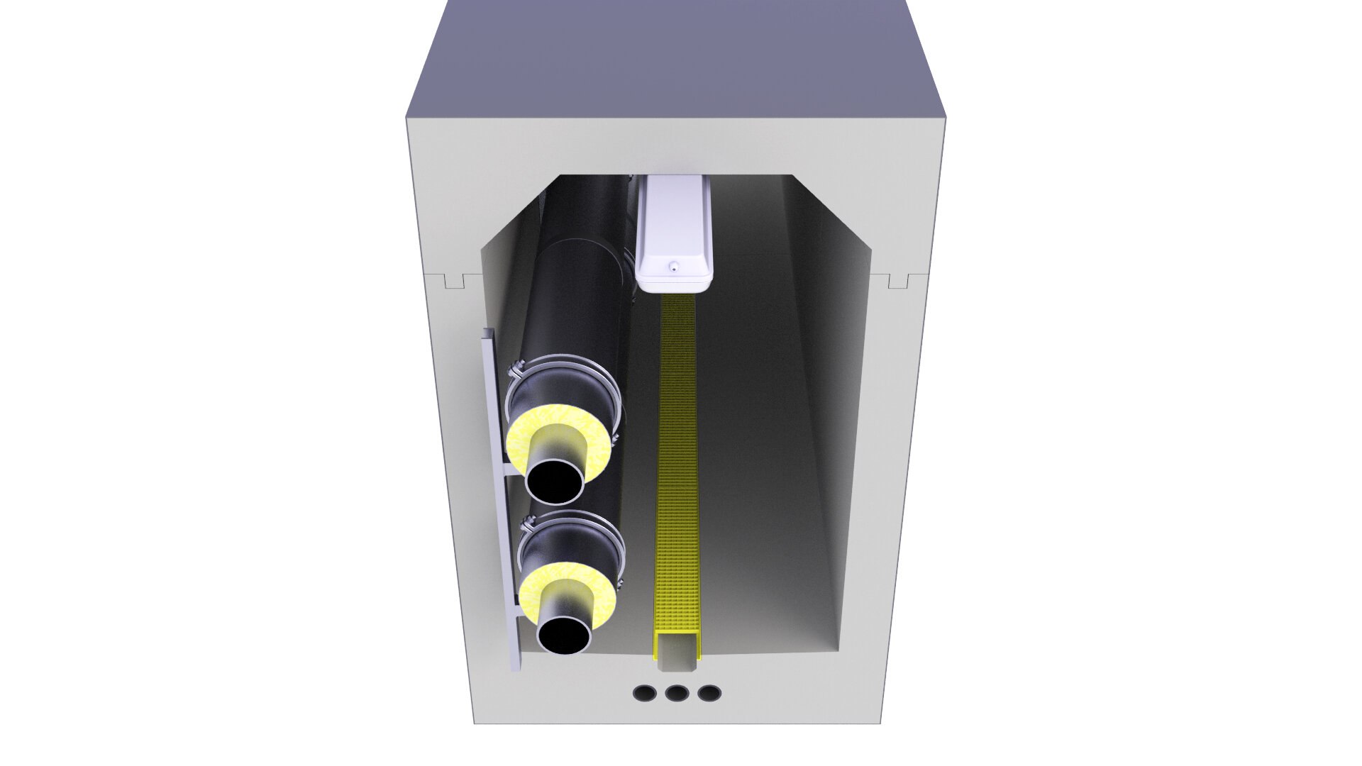 Utility Steam Pipes Tunnel 33 3D Model - TurboSquid 1804154