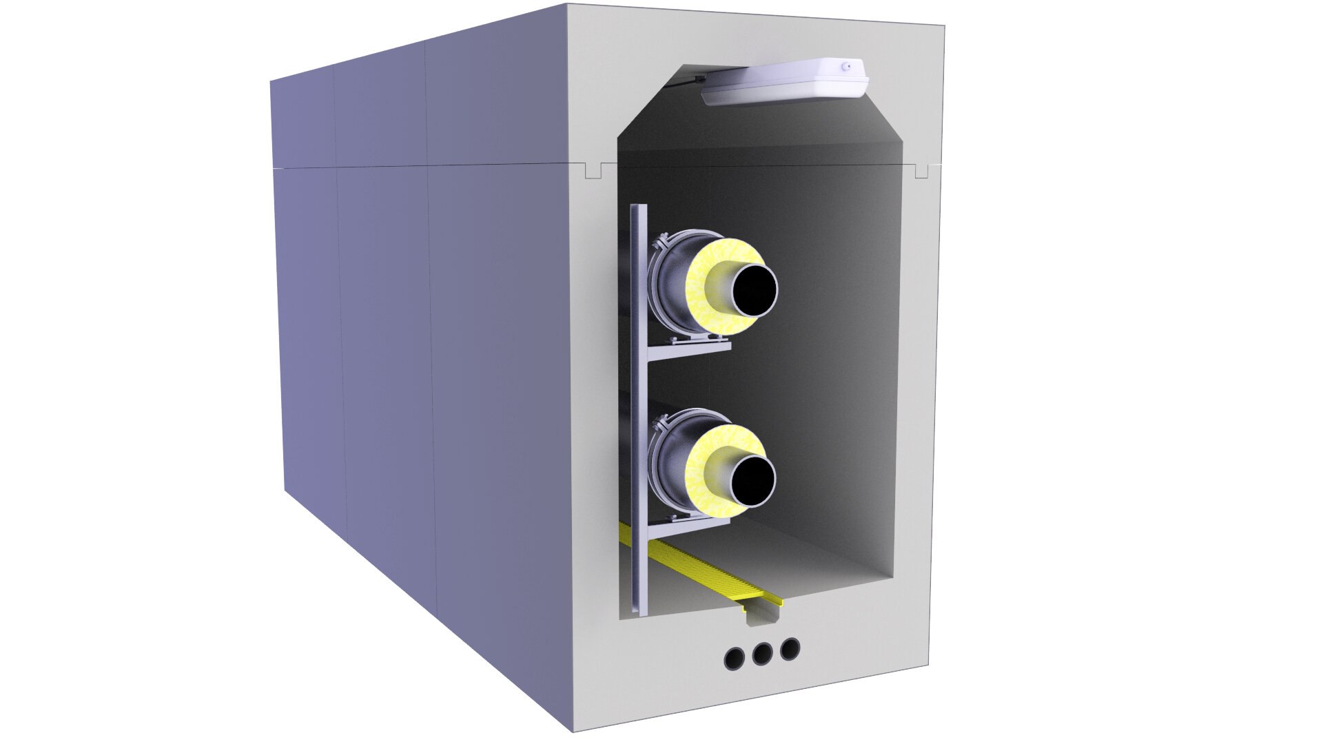 Utility Steam Pipes Tunnel 33 3D Model - TurboSquid 1804154