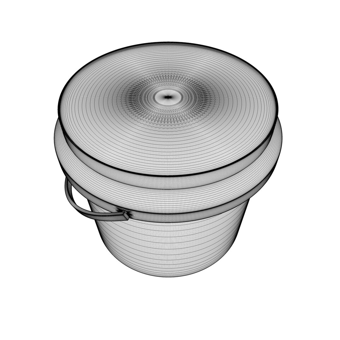 Bucket Contains 3d Model