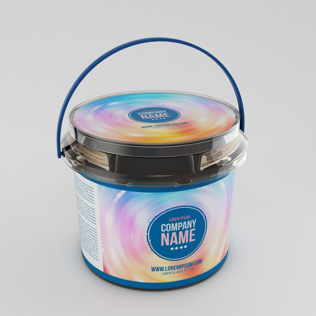 Bucket Contains 3d Model
