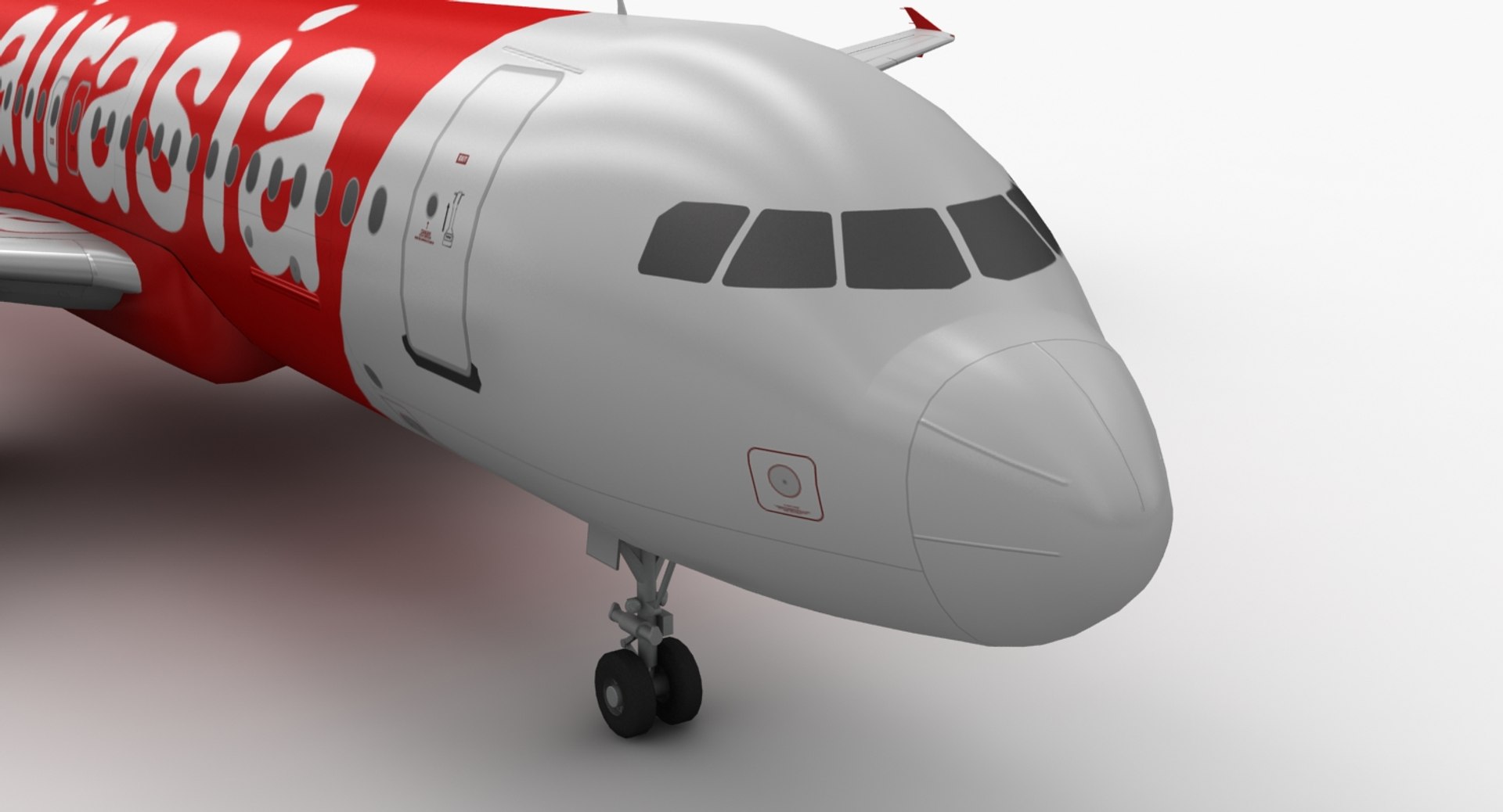 airbus a320 airasia animation 3d max