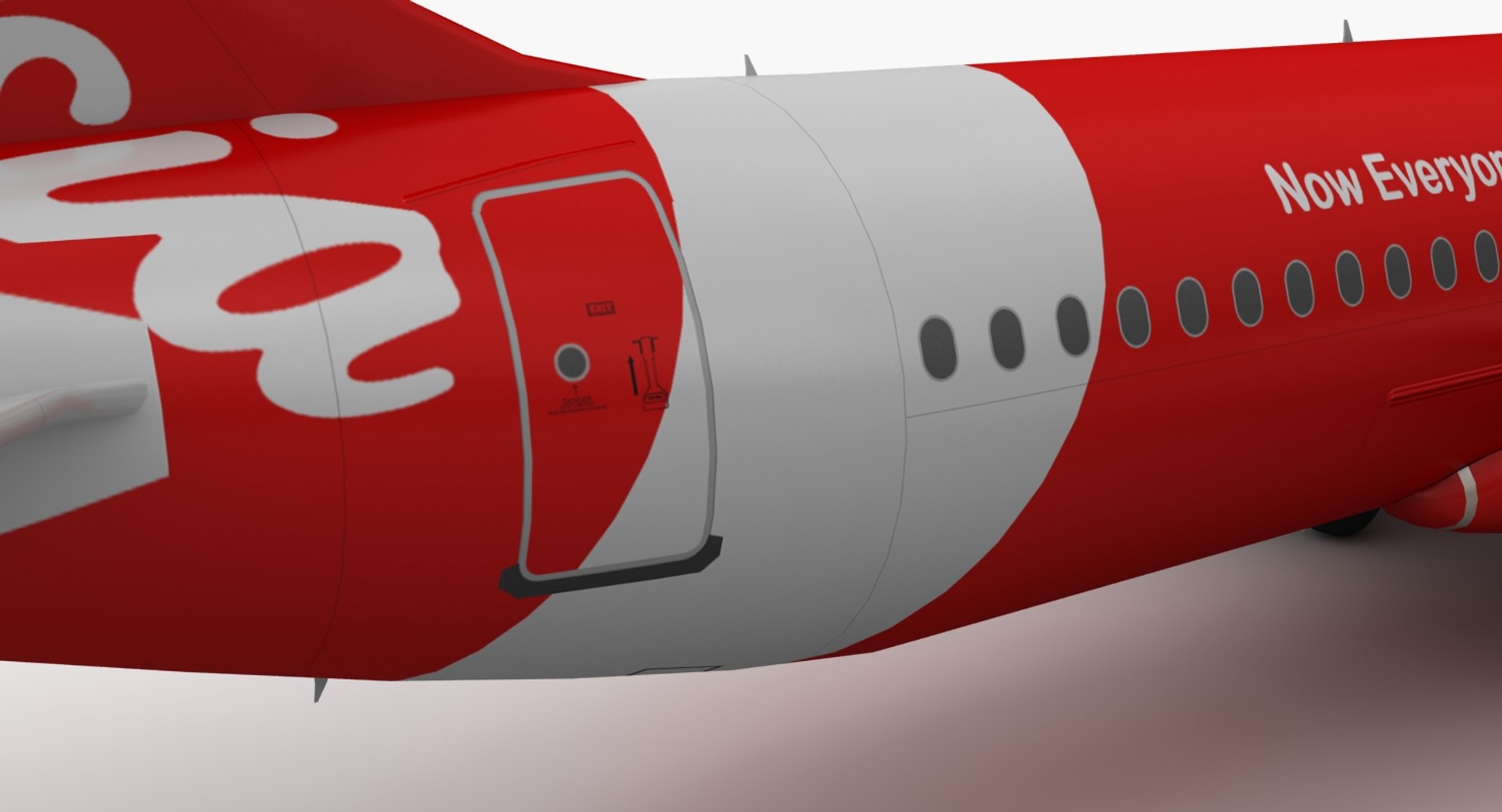 airbus a320 airasia animation 3d max