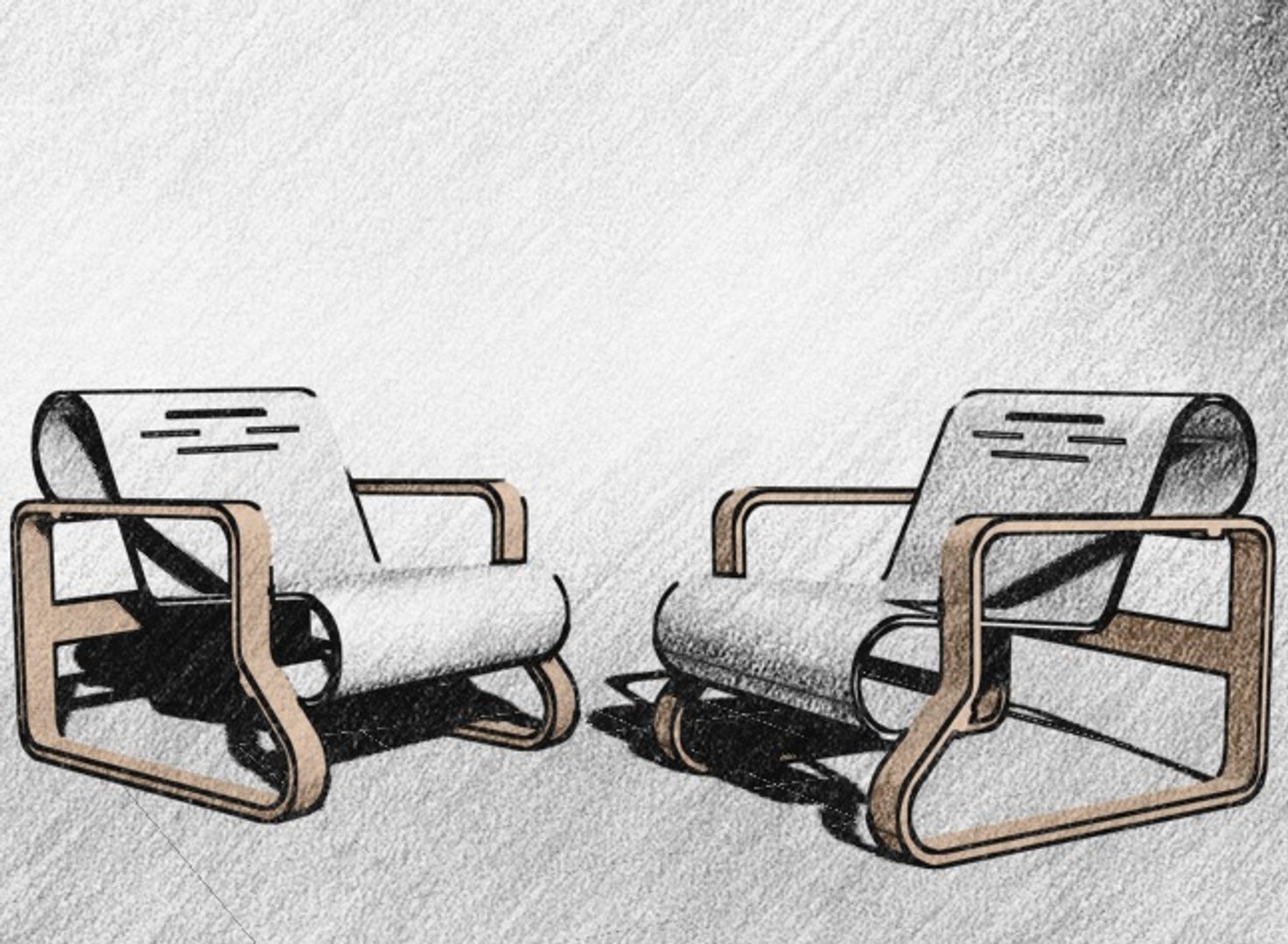 3d paimio chair model