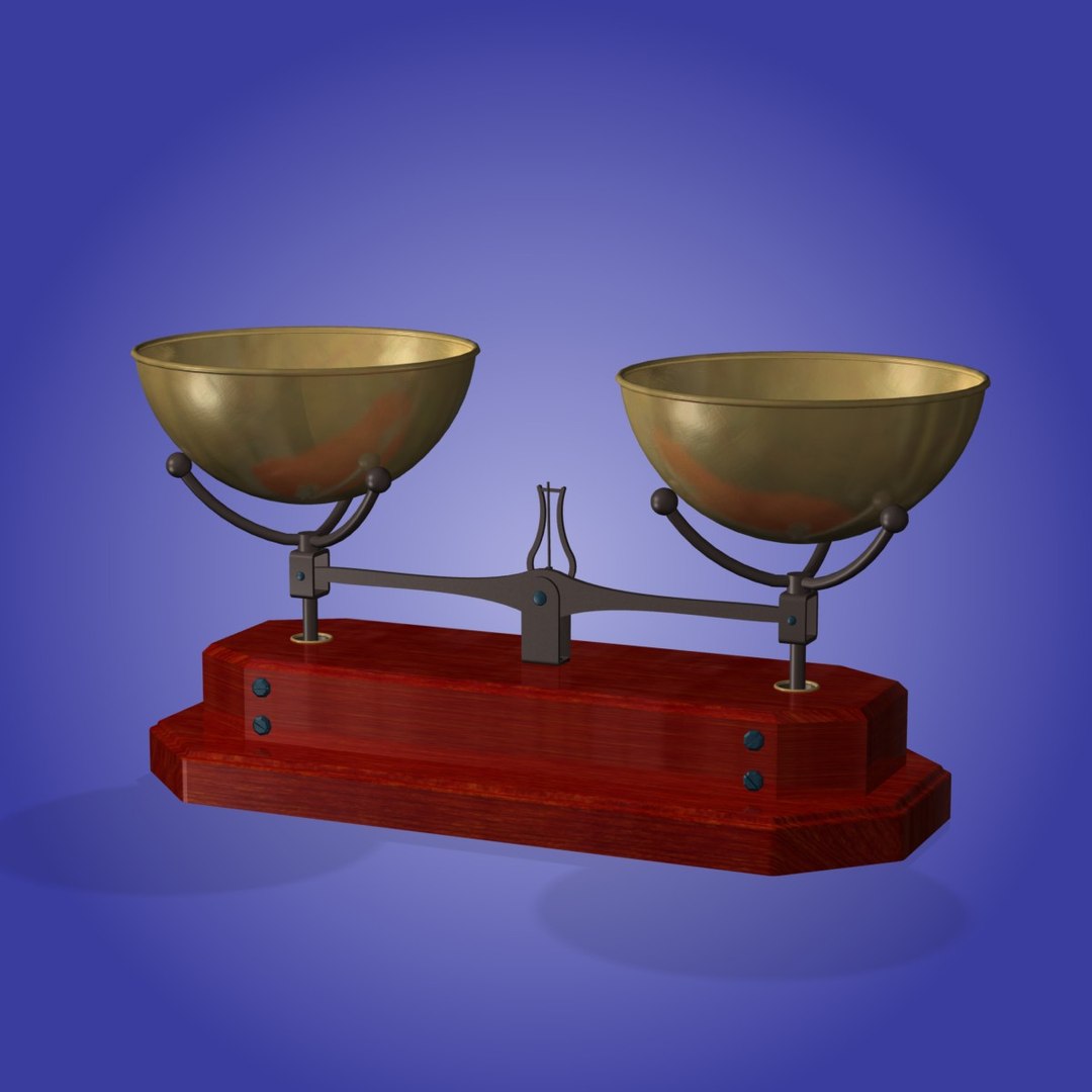 3d Antique Tobacco Scale Model