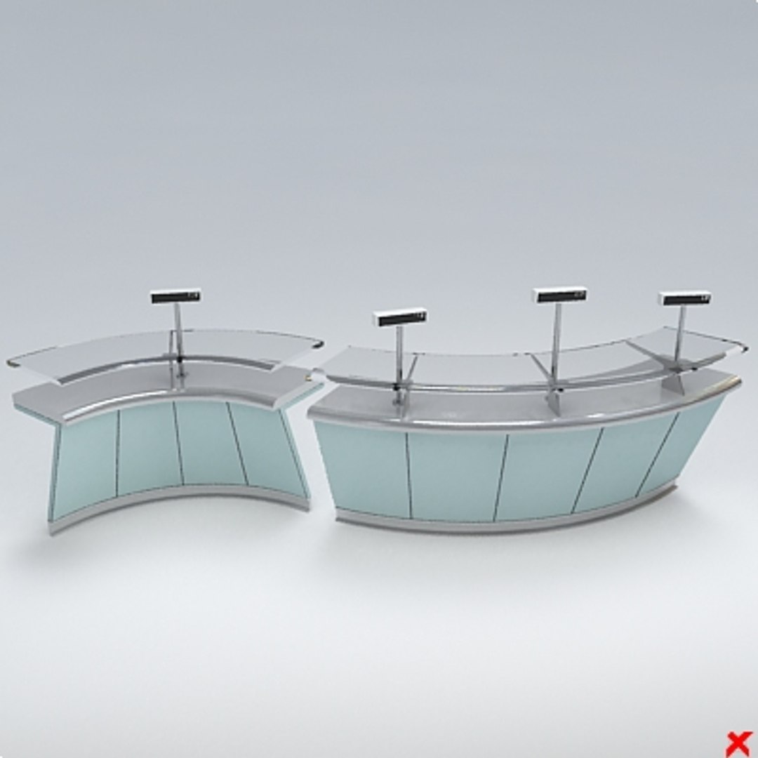 Counter Desk 3ds