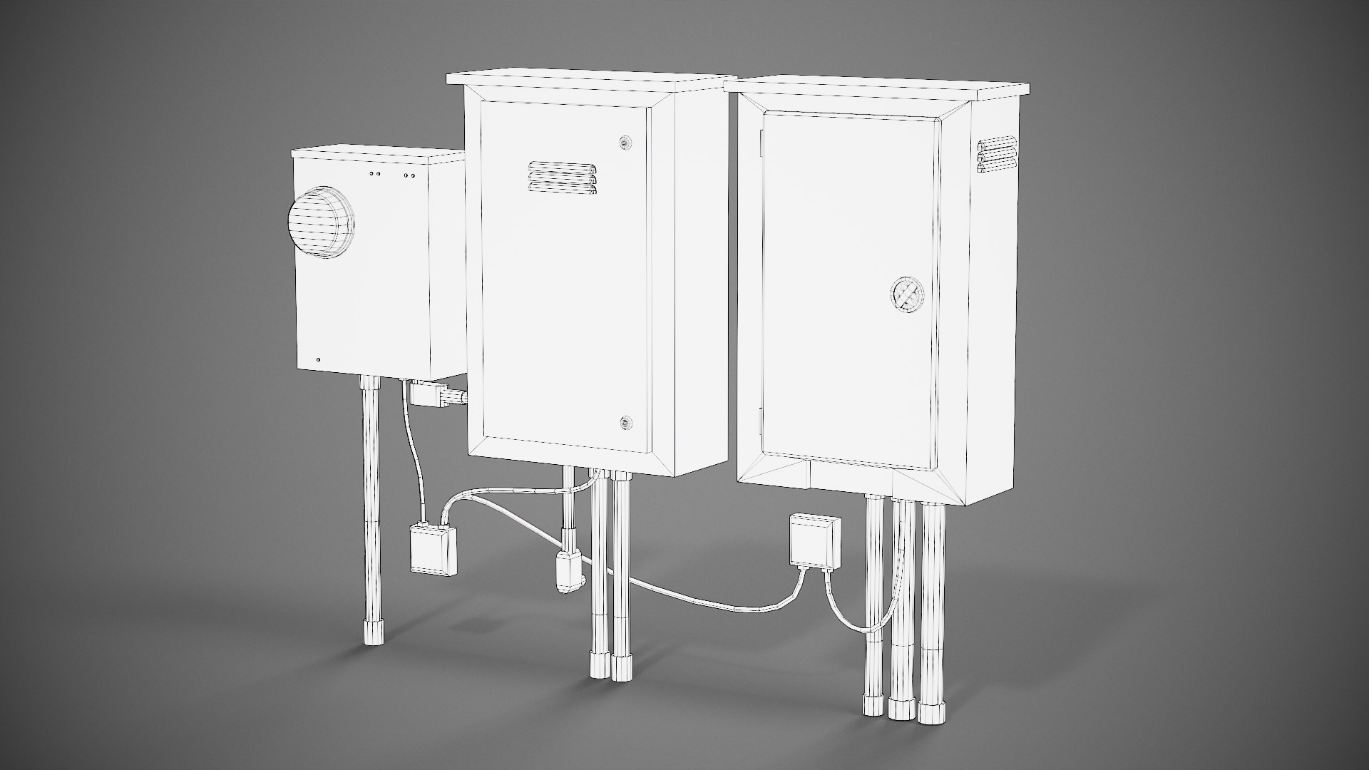 Electrical Box 02 GameReady LODs 3D model - TurboSquid 1977203