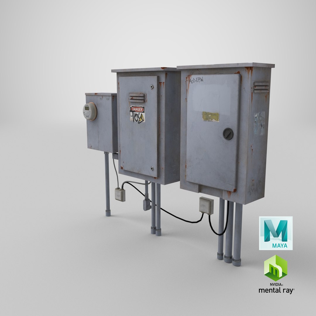 Electrical Box 02 GameReady LODs 3D Model - TurboSquid 1977203