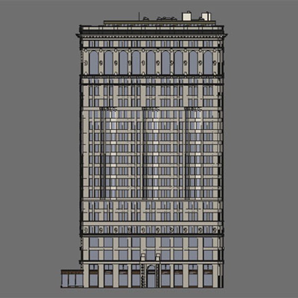 flatiron building 3d model