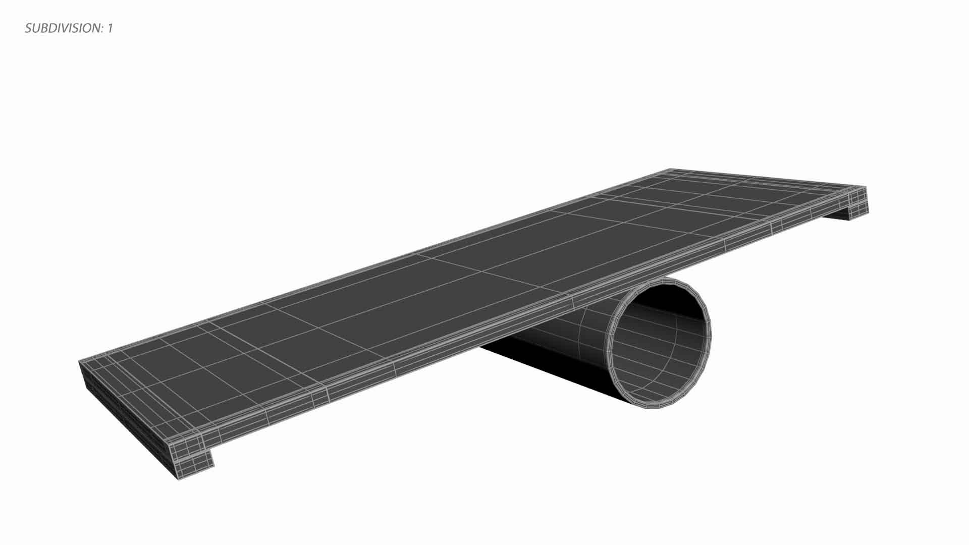 3D Balance Board and Roller model - TurboSquid 1992758