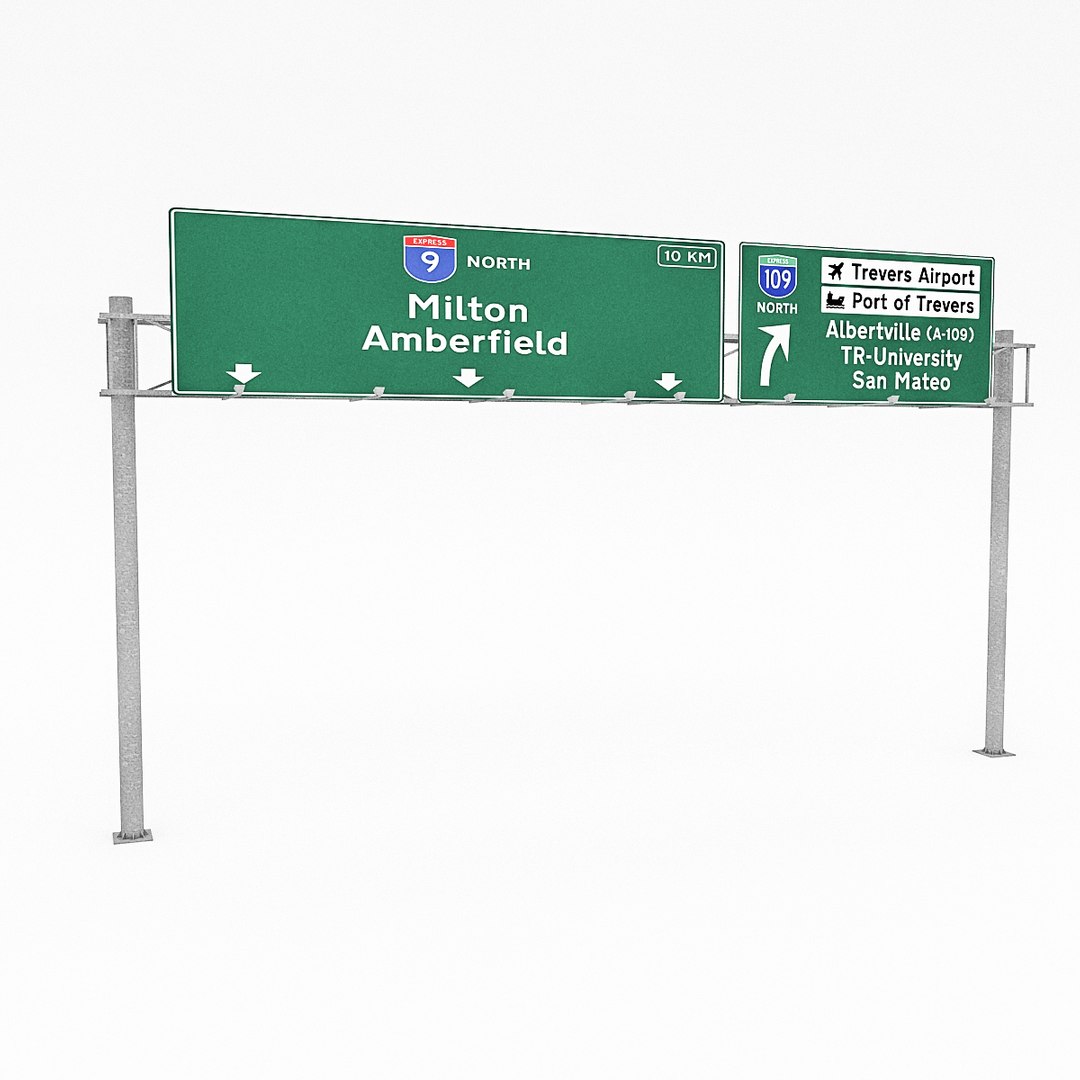 3D Traffic Signs - TurboSquid 1541350