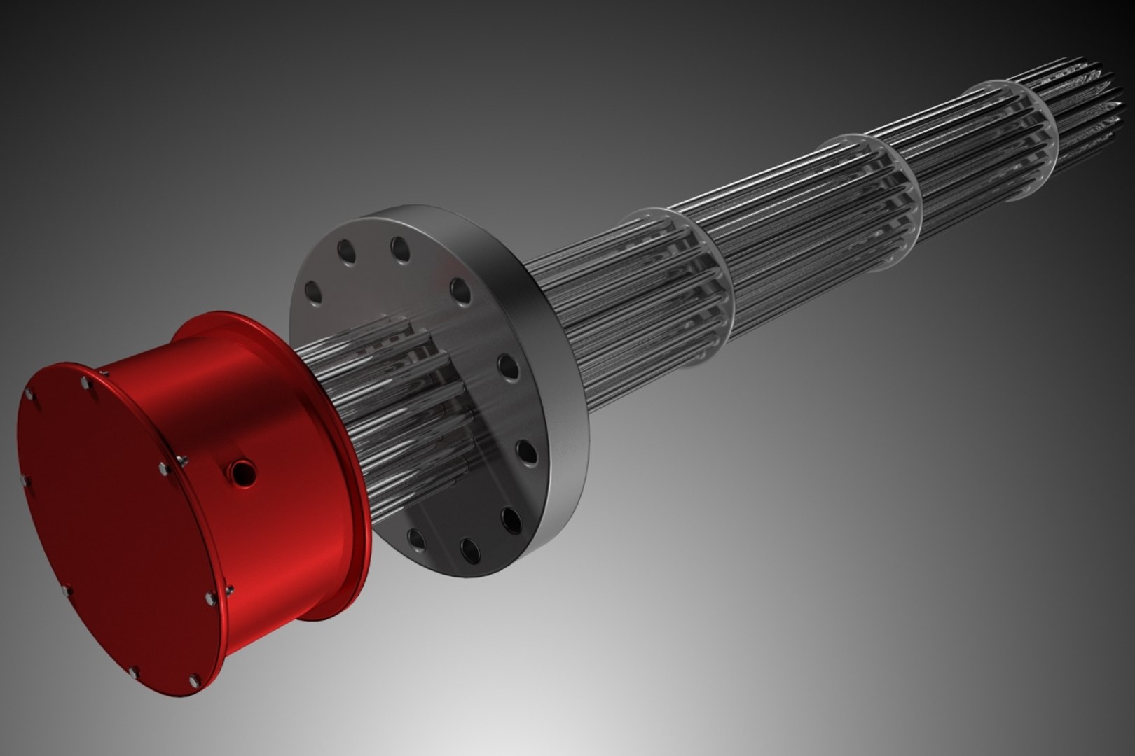 3d Model Industrial Flange Heater