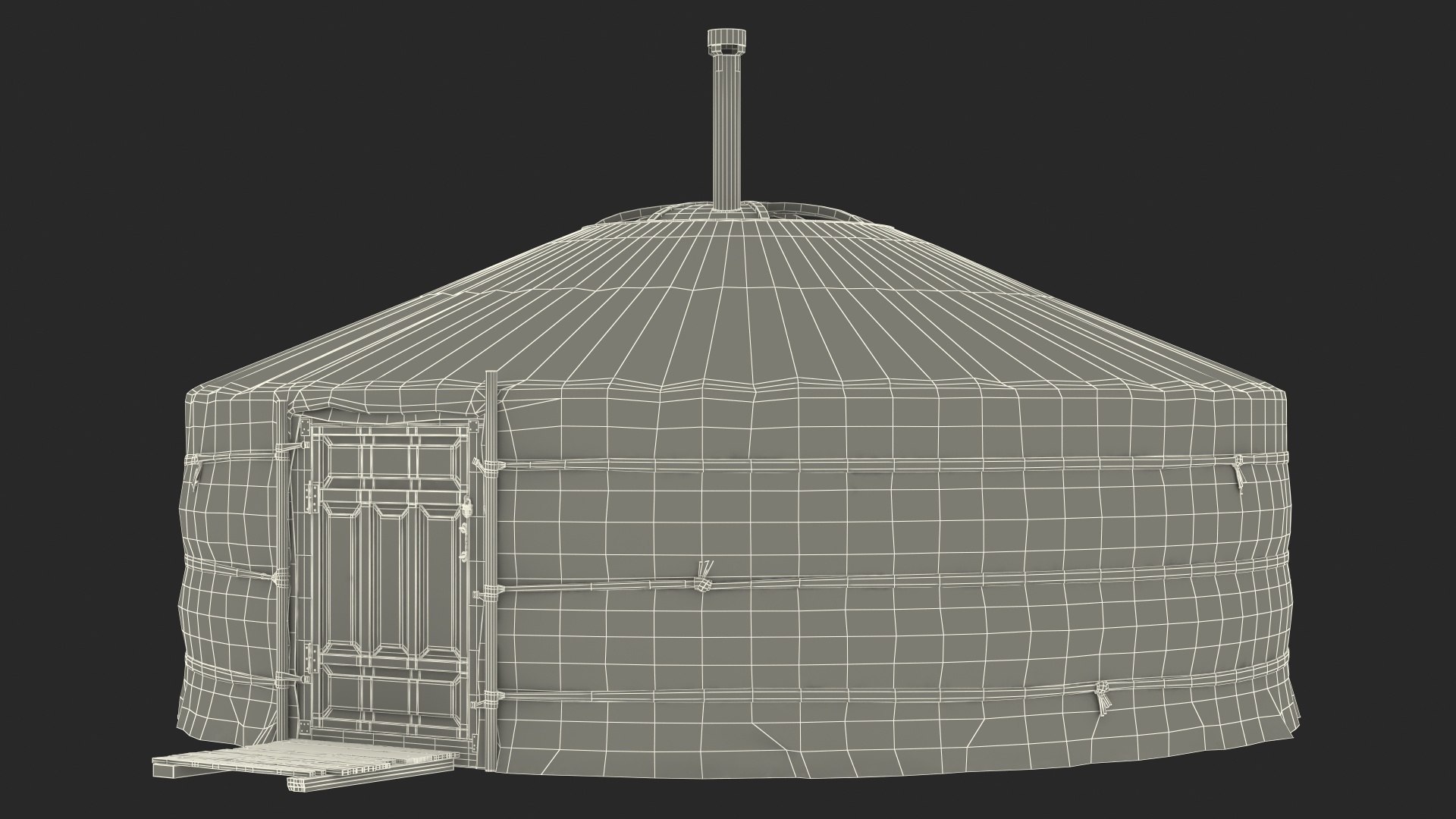 Traditional Mongolian Yurt Mongolia 3D Model - TurboSquid 1443450