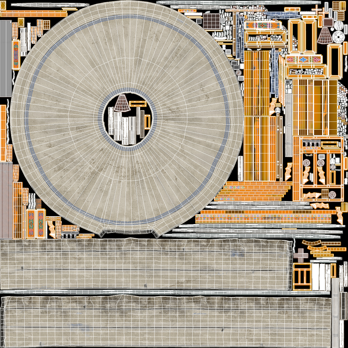 Traditional mongolian yurt mongolia 3D model - TurboSquid 1443450