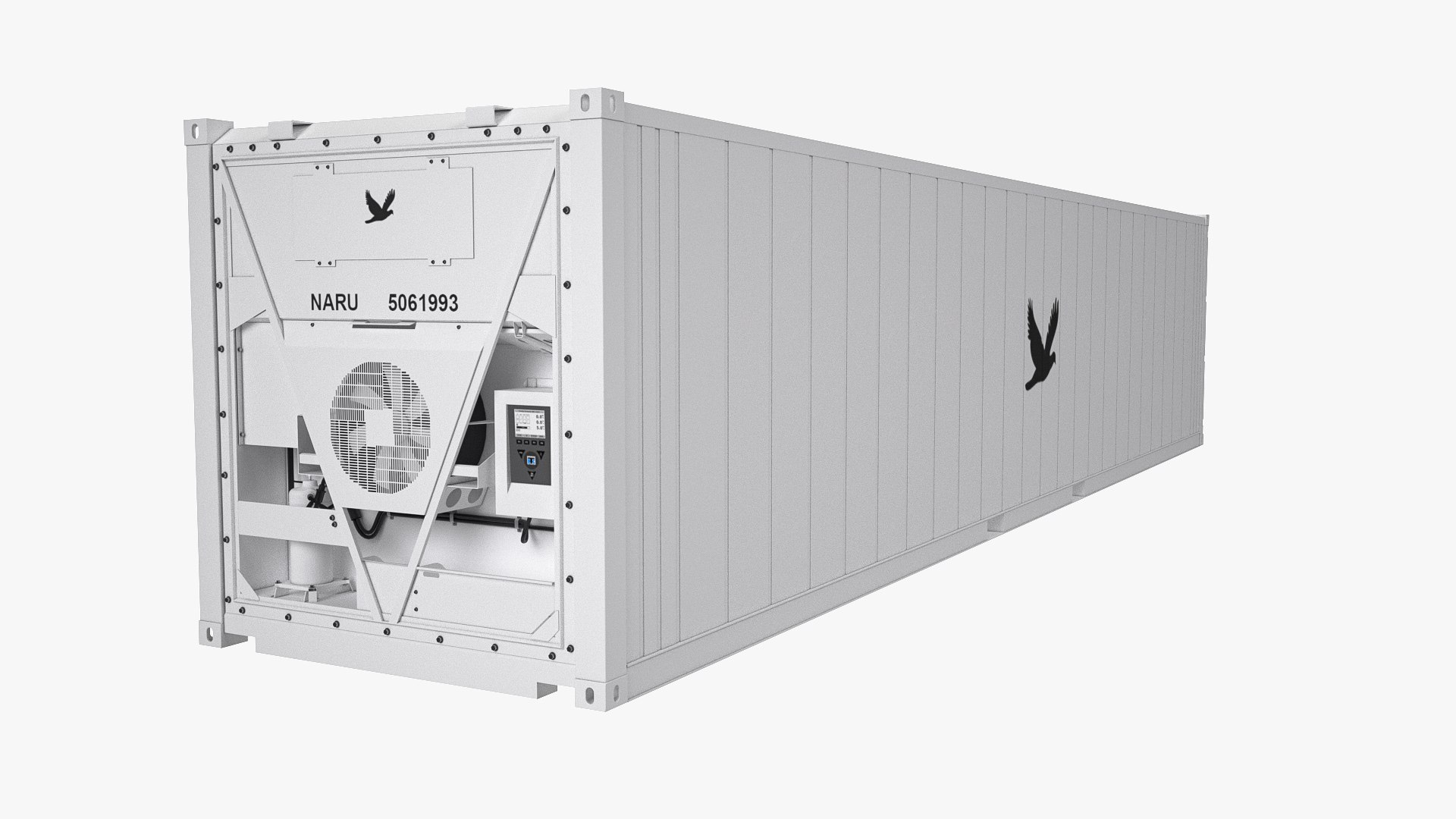 40 Ft Refrigerated Shipping Container Model - TurboSquid 1779543