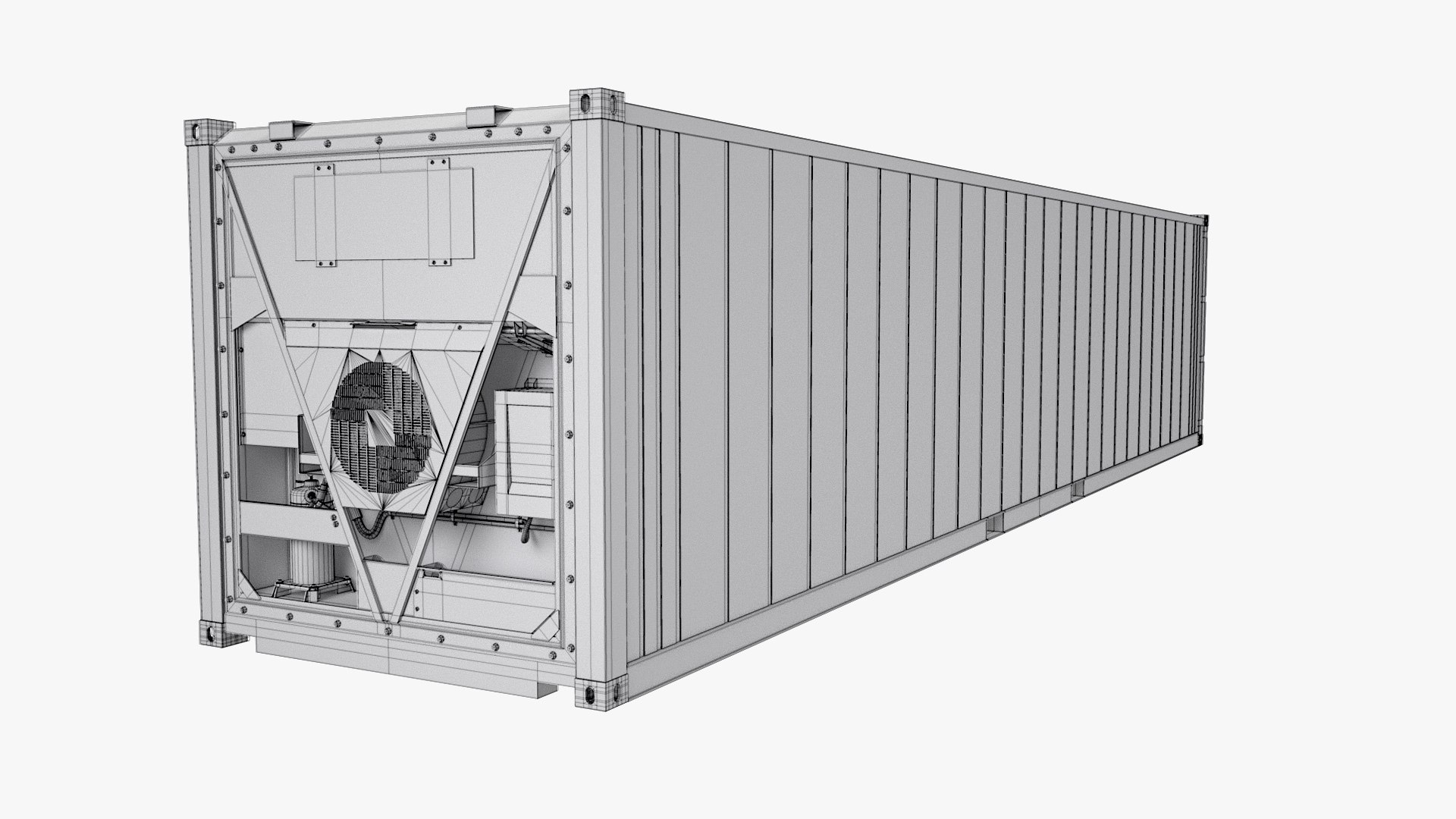 40 Ft Refrigerated Shipping Container Model - TurboSquid 1779543
