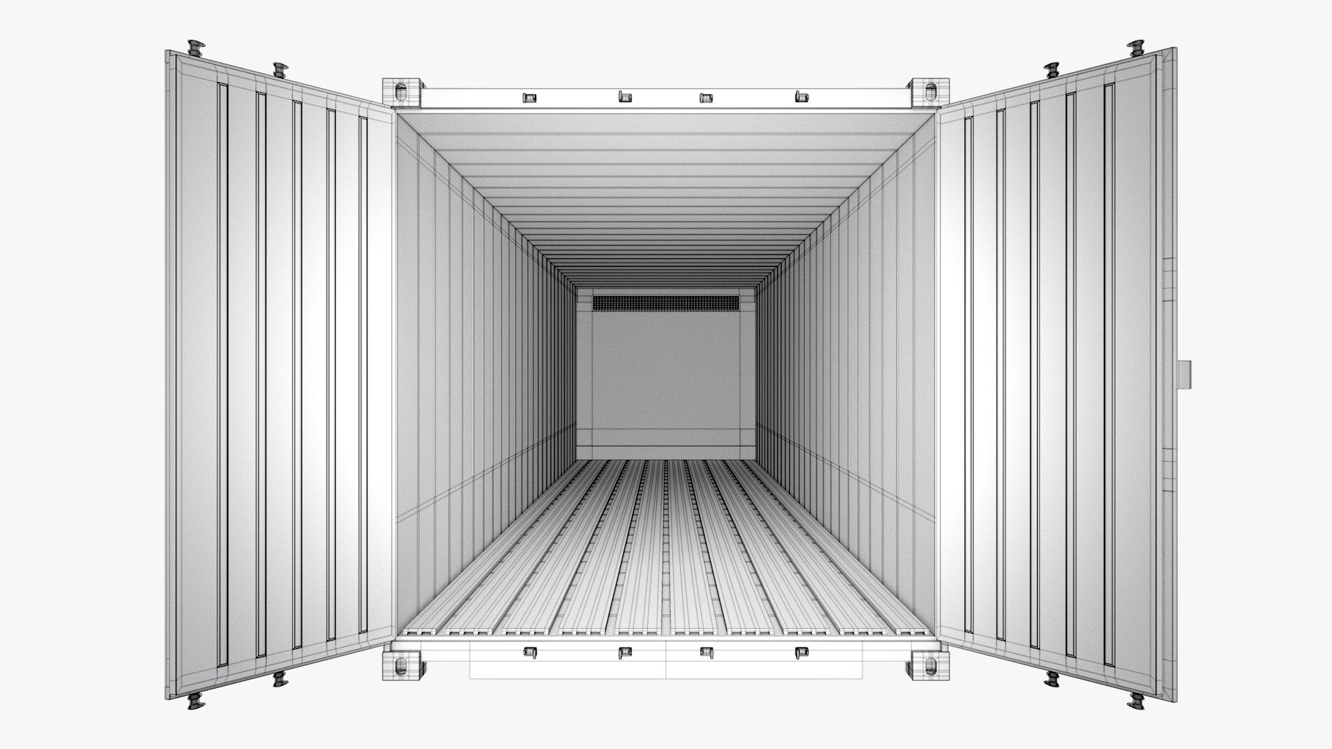 40 Ft Refrigerated Shipping Container Model - TurboSquid 1779543