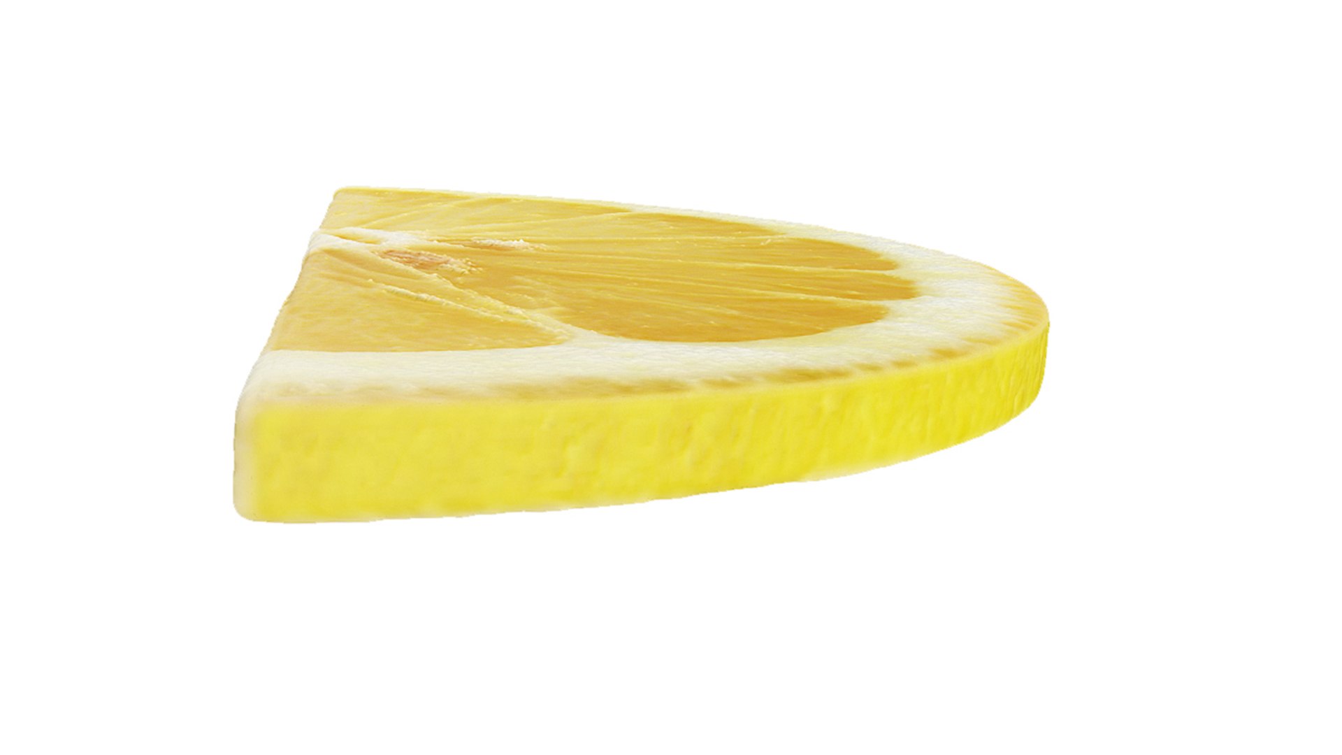 Lemon Round Slice Half 2 Model - TurboSquid 1899826