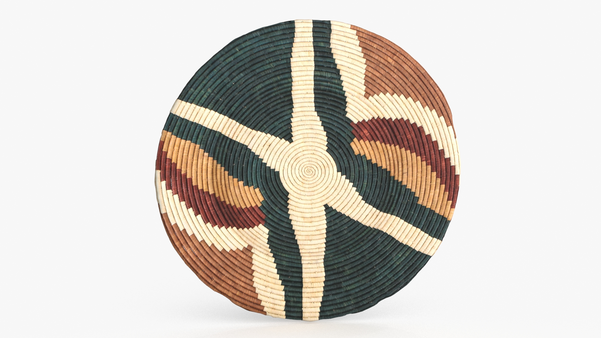 3D Model Woven Wall Art Plate Multicolor V3 - TurboSquid 2328887