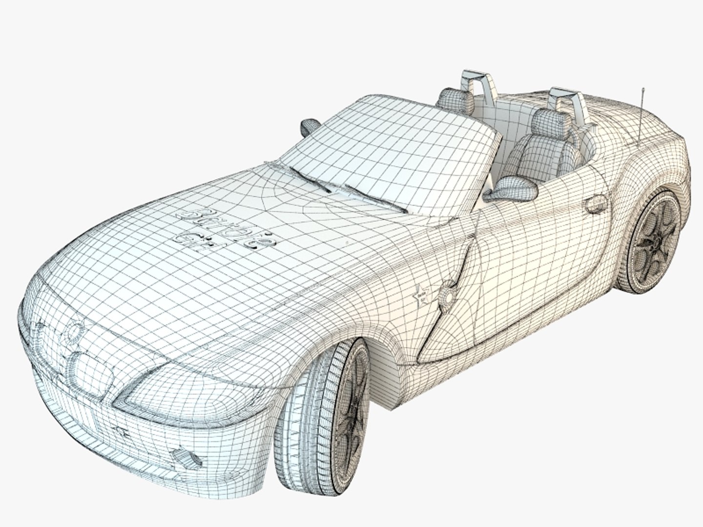 Barbie Car 3D - TurboSquid 1311927