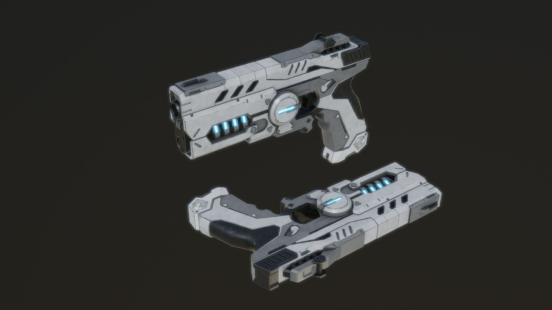 Sci-fi Hand Gun Pistol 001 3D - TurboSquid 2387798