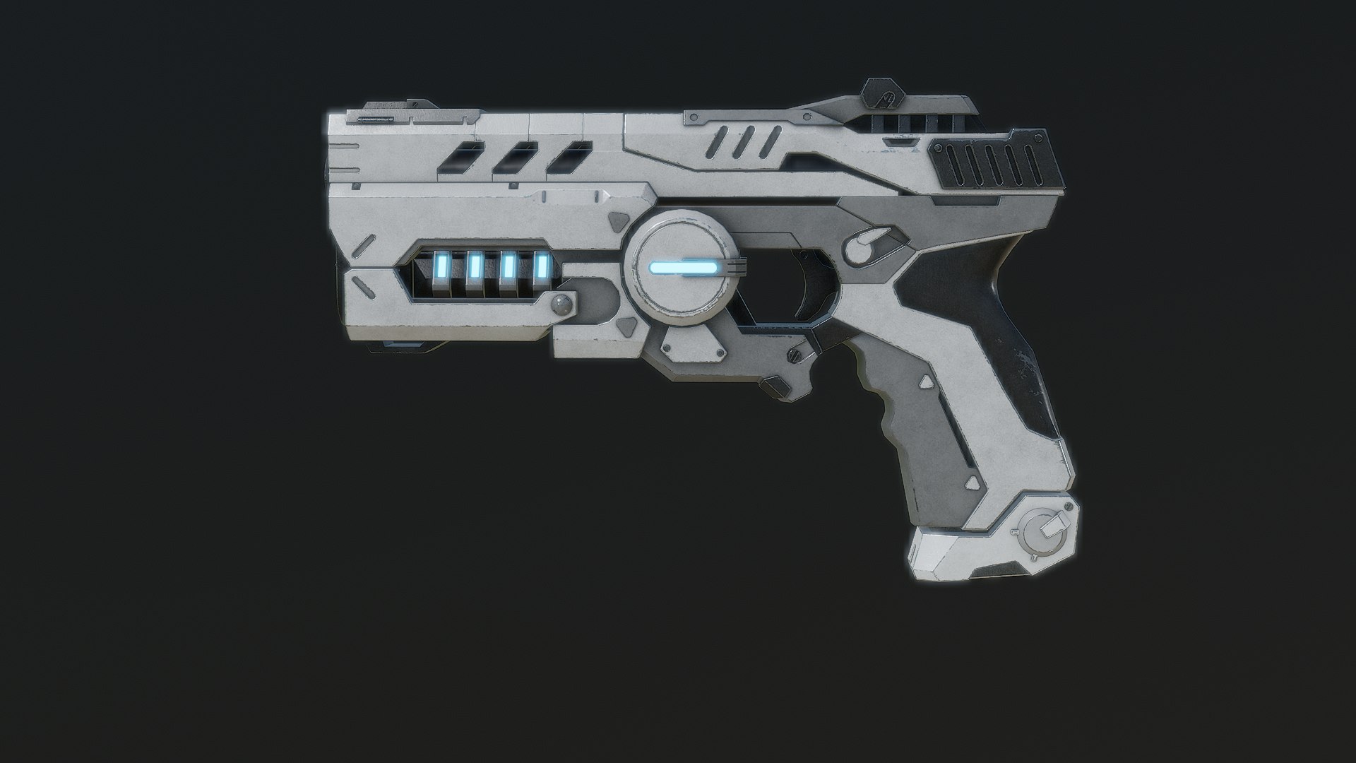 Sci-fi Hand Gun Pistol 001 3D - TurboSquid 2387798