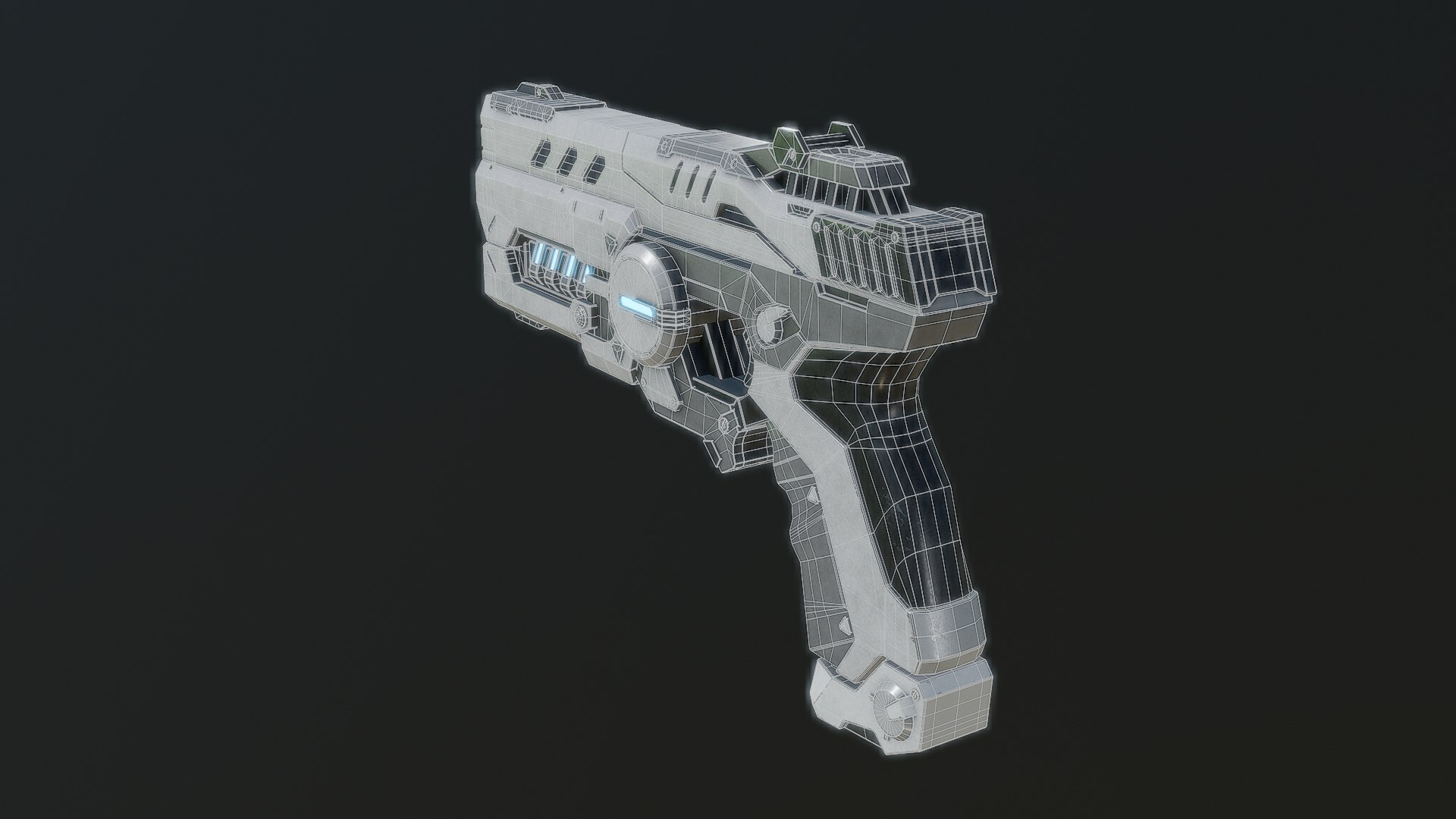Sci-fi Hand Gun Pistol 001 3D - TurboSquid 2387798