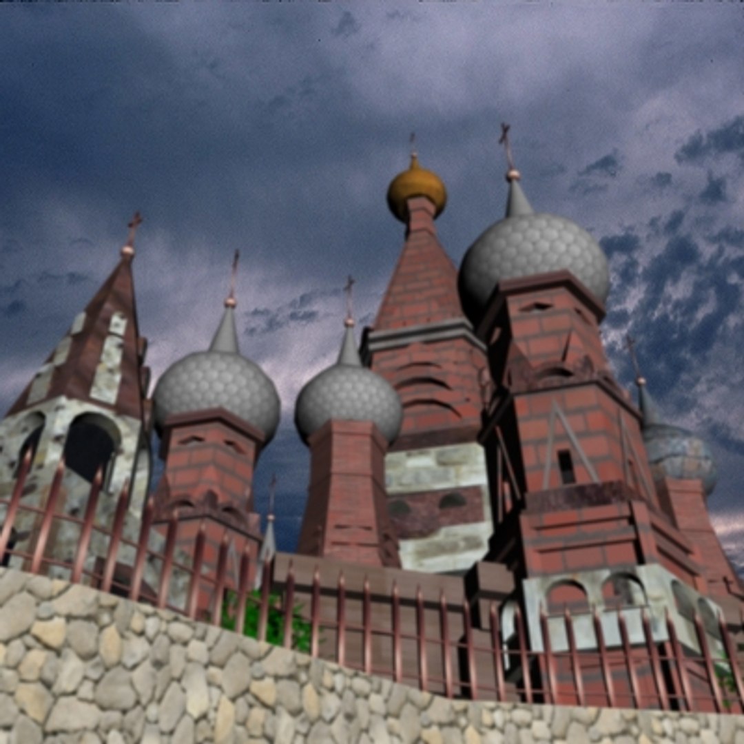 Church Moscow Kremlin 3d Model
