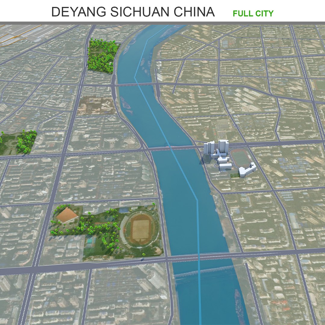 Free 3D Deyang Sichuan China - TurboSquid 2085976