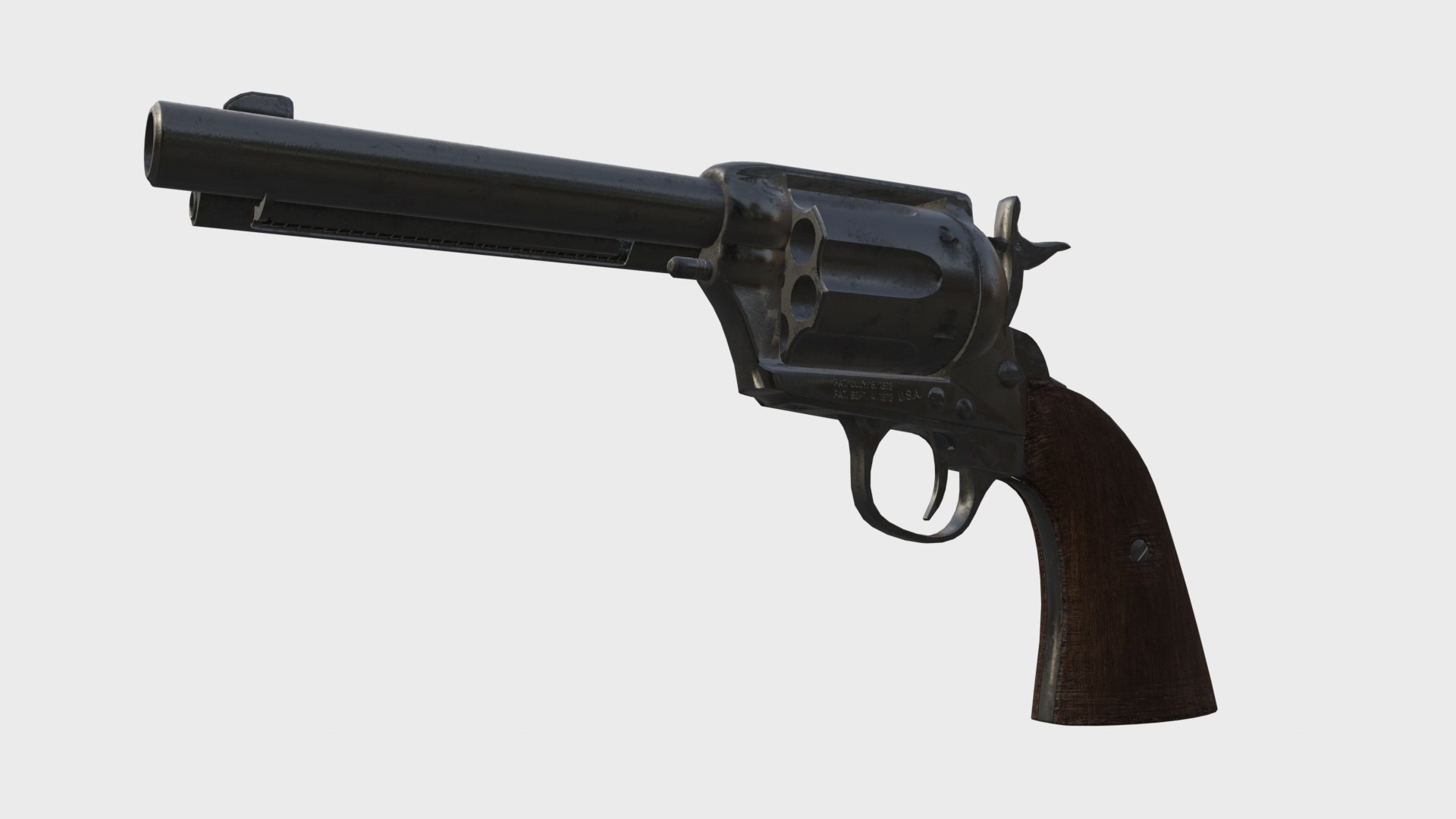 Revolver Colt 1873 3D Model - TurboSquid 2207100