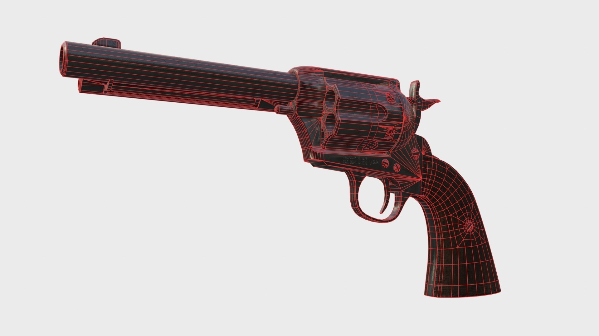 Revolver Colt 1873 3D Model - TurboSquid 2207100