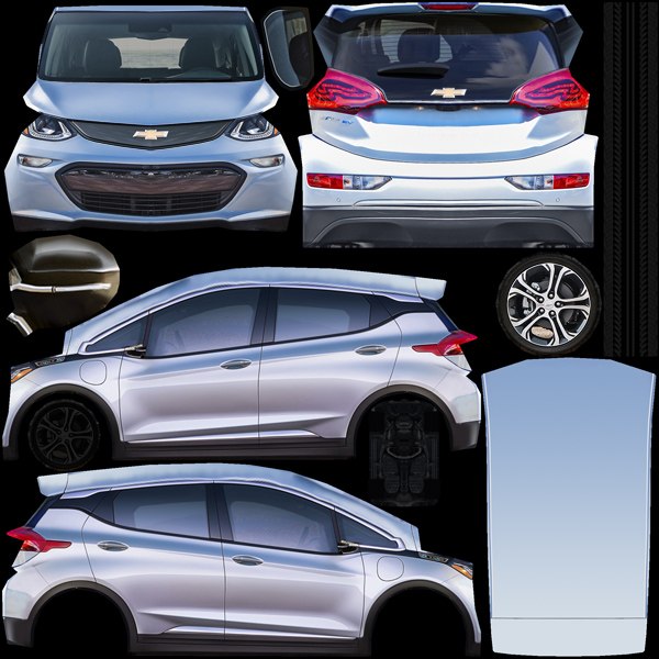 3d model 2017 chevrolet bolt ev